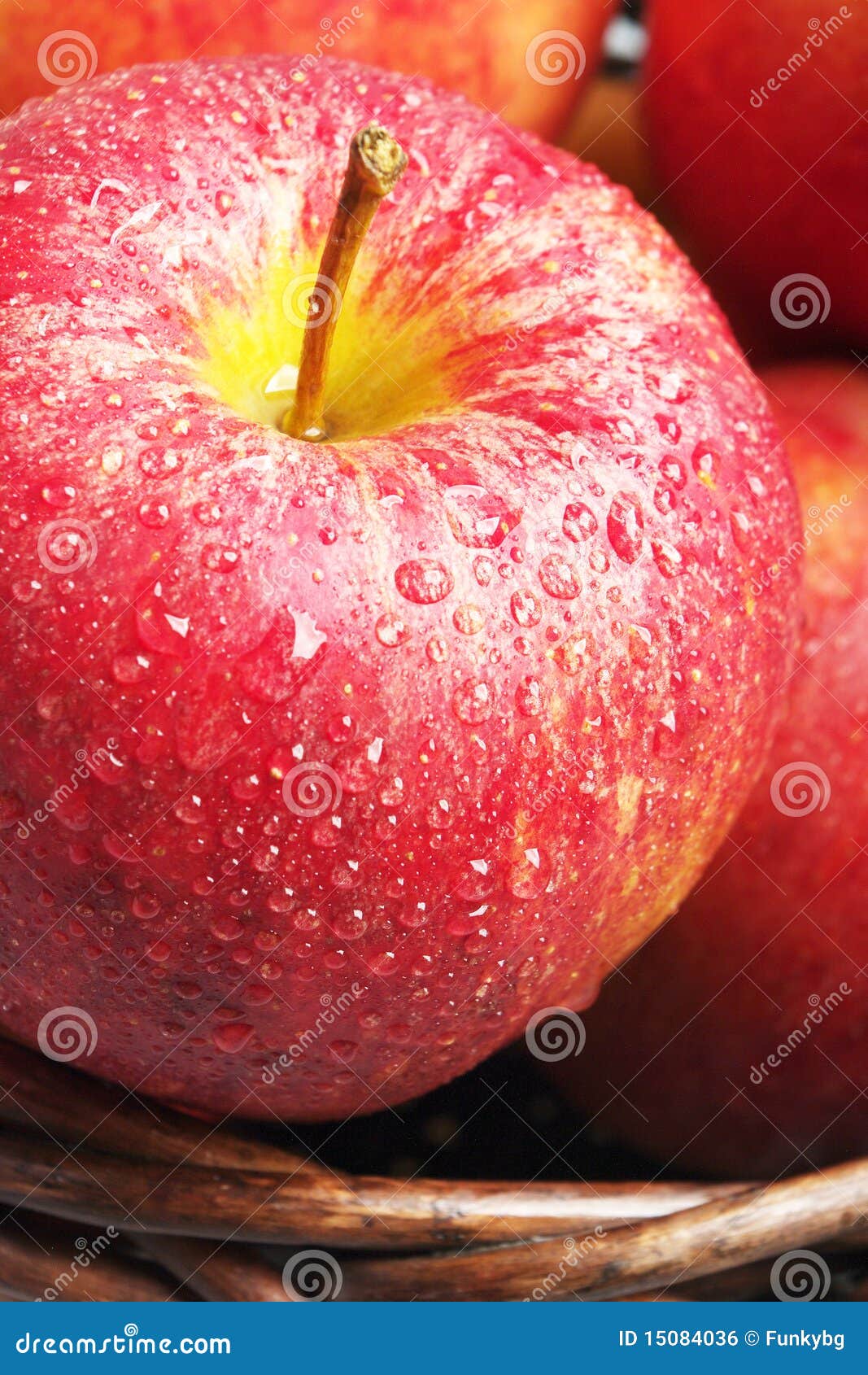 Red apple stock photo. Image of brown, apple, water, juicy - 15084036
