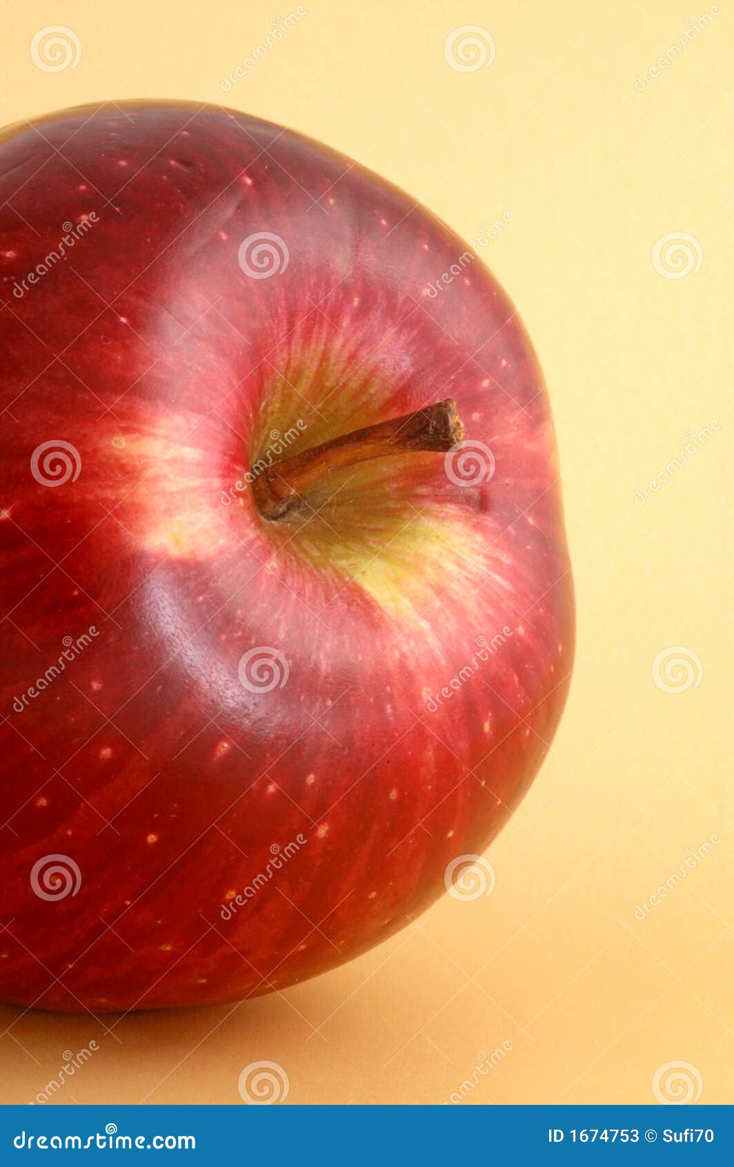 Red Apple stock image. Image of fiber, healthy, fresh - 1674753