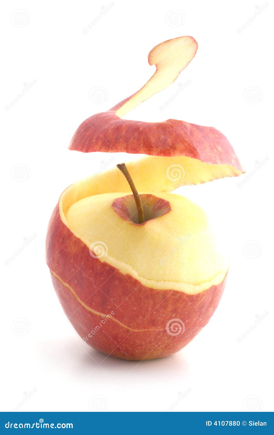 Red apple stock photo. Image of vitamin, dieting, white - 4107880