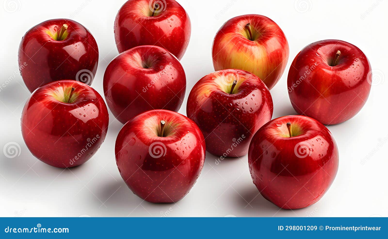 Red Apple Apples, Many Angles and View Side Top Stock Illustration ...