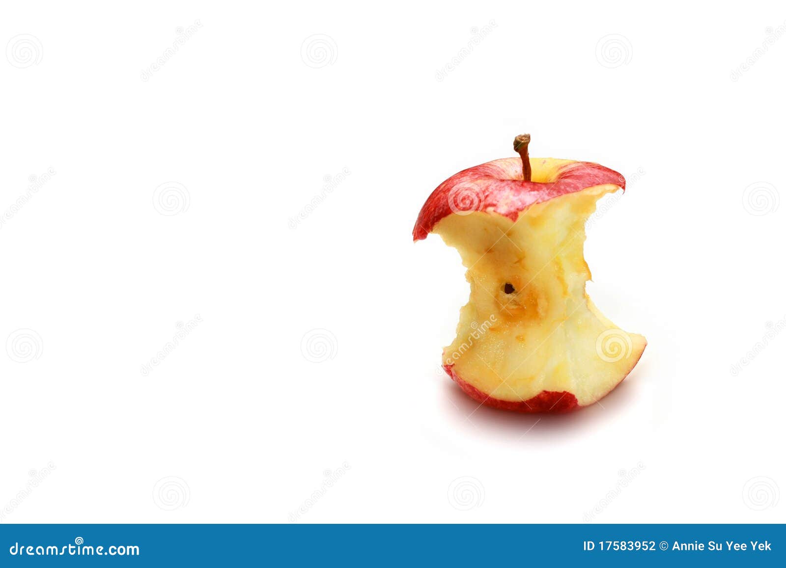 Red apple bite stock photo. Image of juicy, diet, isolated - 17583952