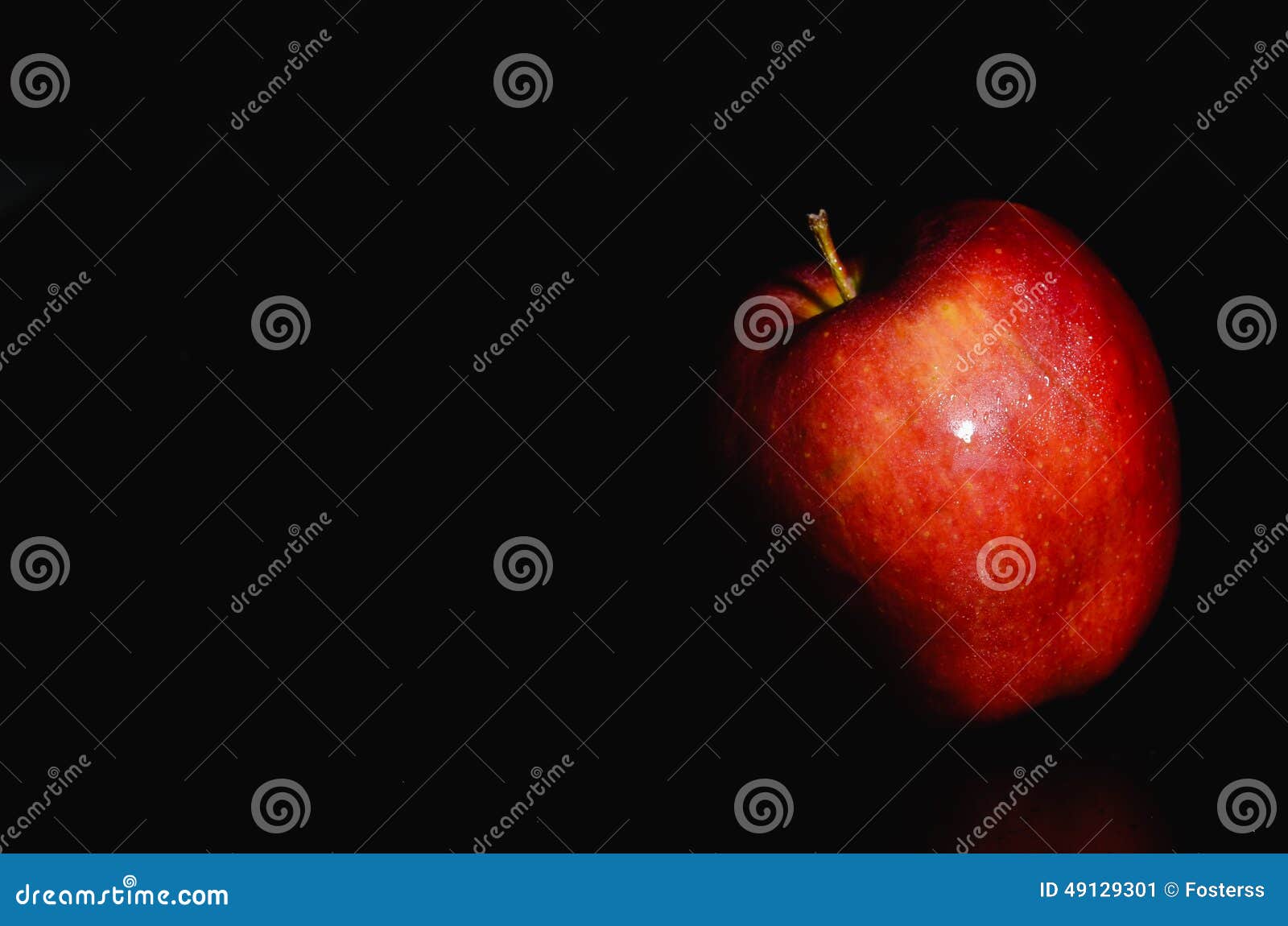 Red Apple stock image. Image of bright, freshness, nature - 49129301