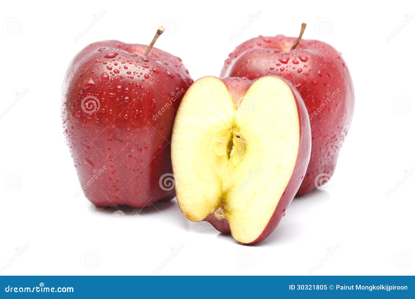 Red Apple Close-up Isolated Stock Image - Image of eating, safe: 30321805