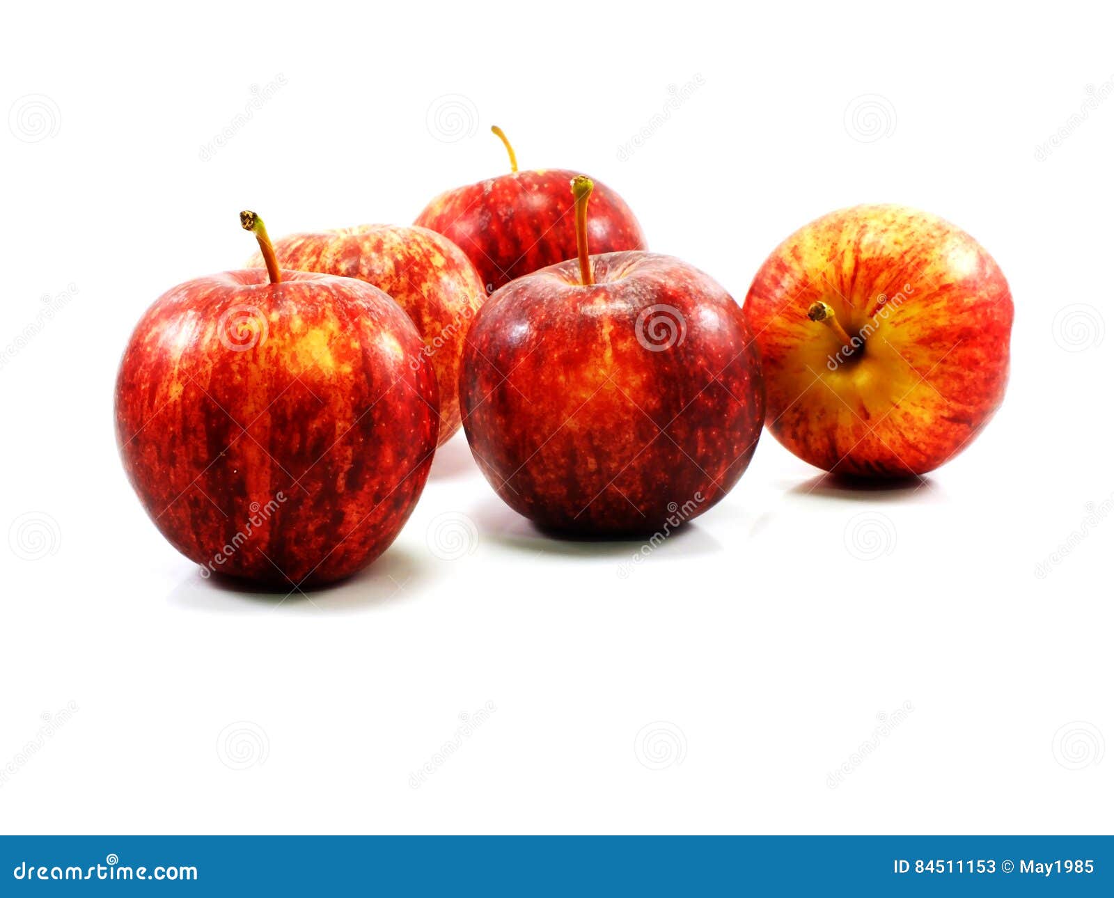 Red Apple Collage on White Background Stock Image - Image of healthy ...