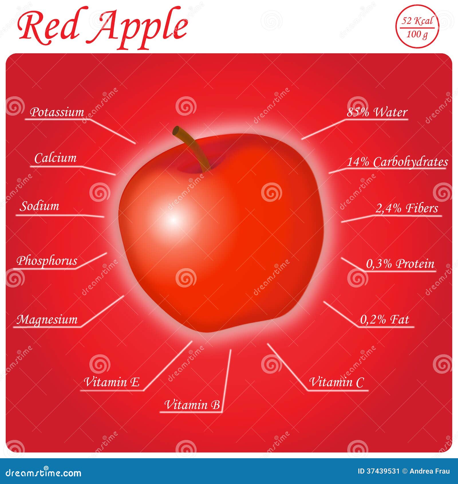Red Apple composition stock illustration. Illustration of food - 37439531