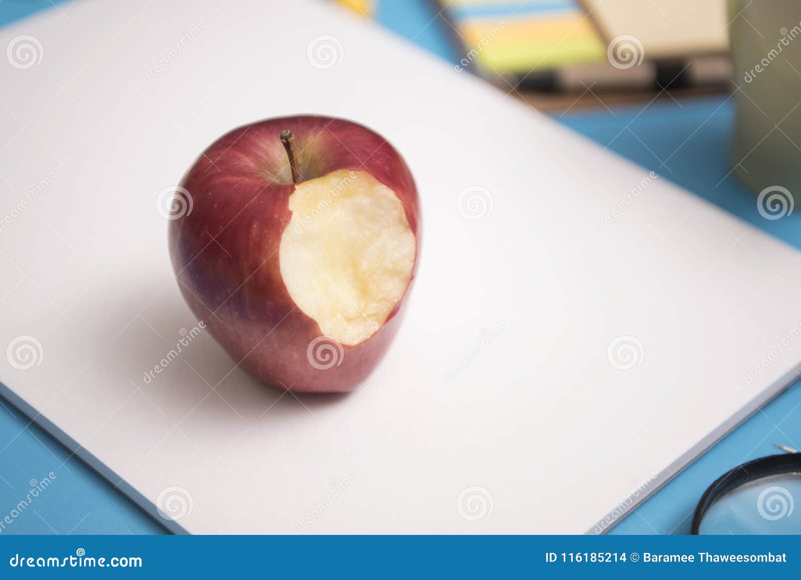 Red Apple with Concept Creativity Inspiration Thinking Ideas Stock ...