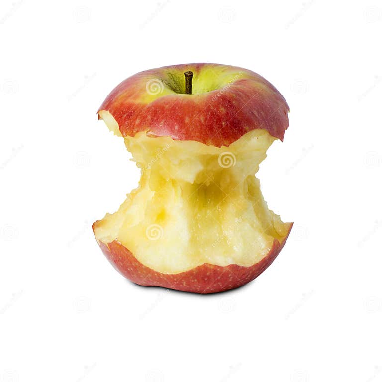 Red Apple core stock photo. Image of mark, dieting, delicious - 194874576