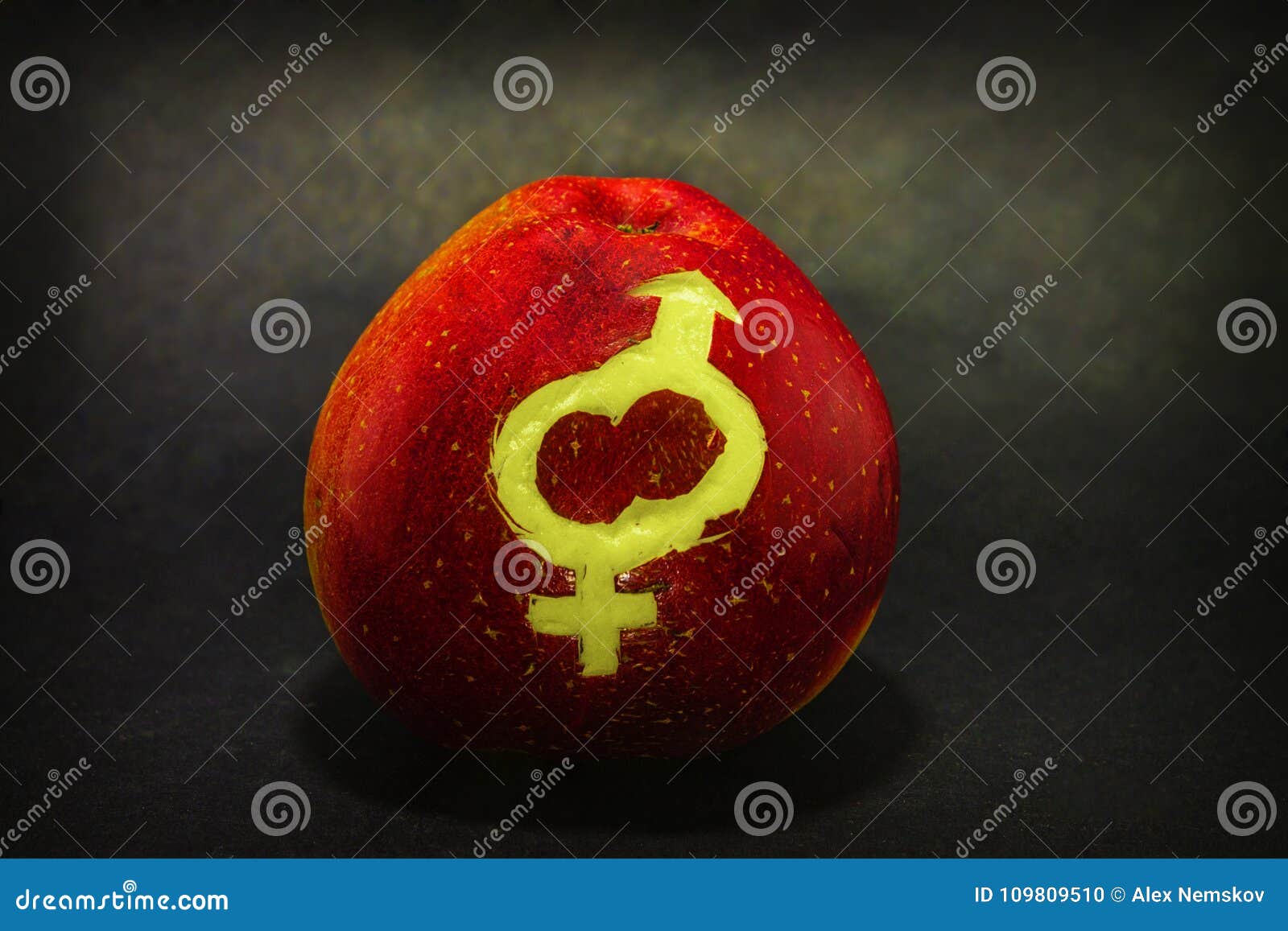 Red Apple on Dark Background Stock Photo - Image of fruit, apple: 109809510
