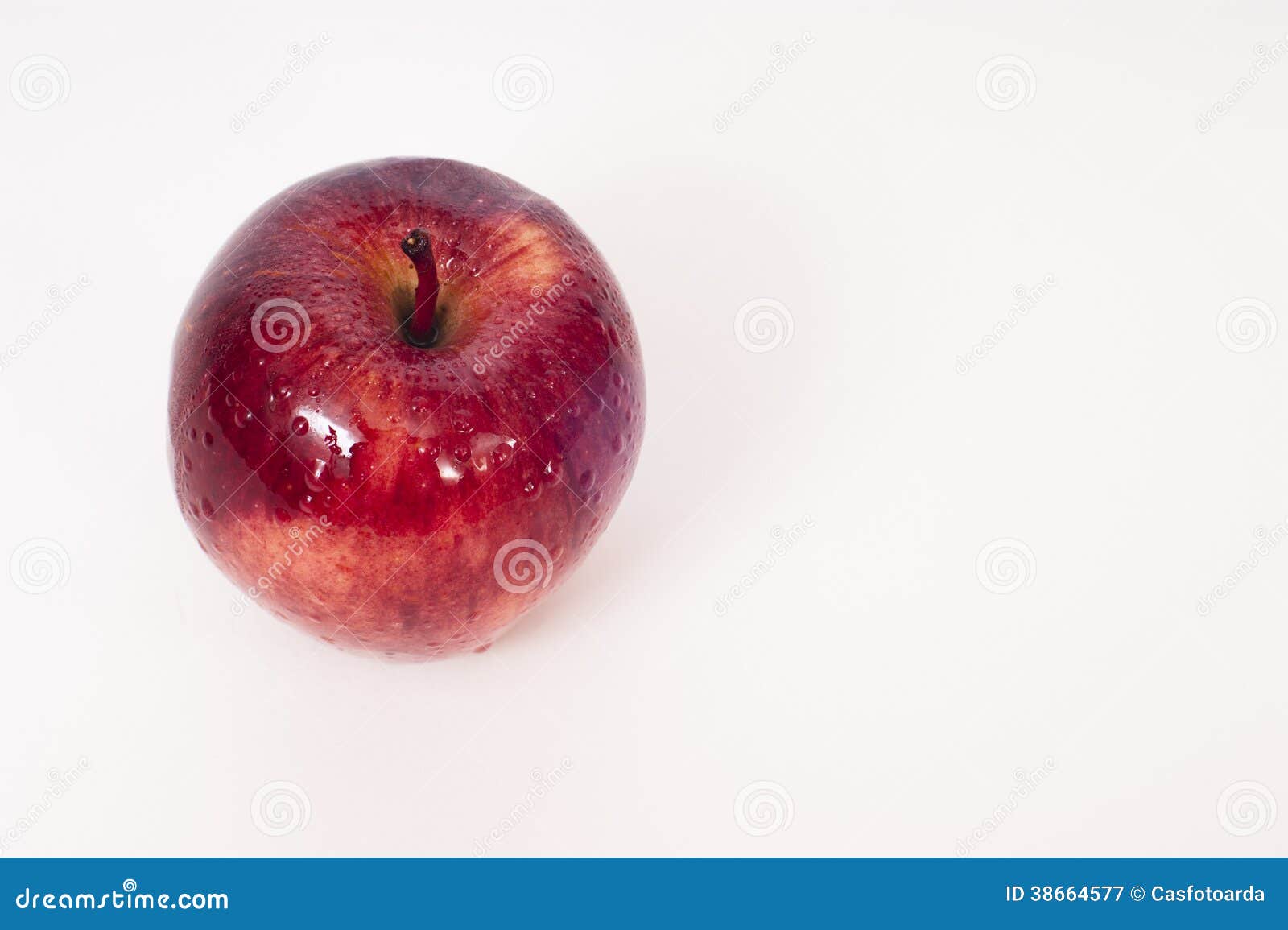 A red apple stock image. Image of drops, delicious, water - 38664577