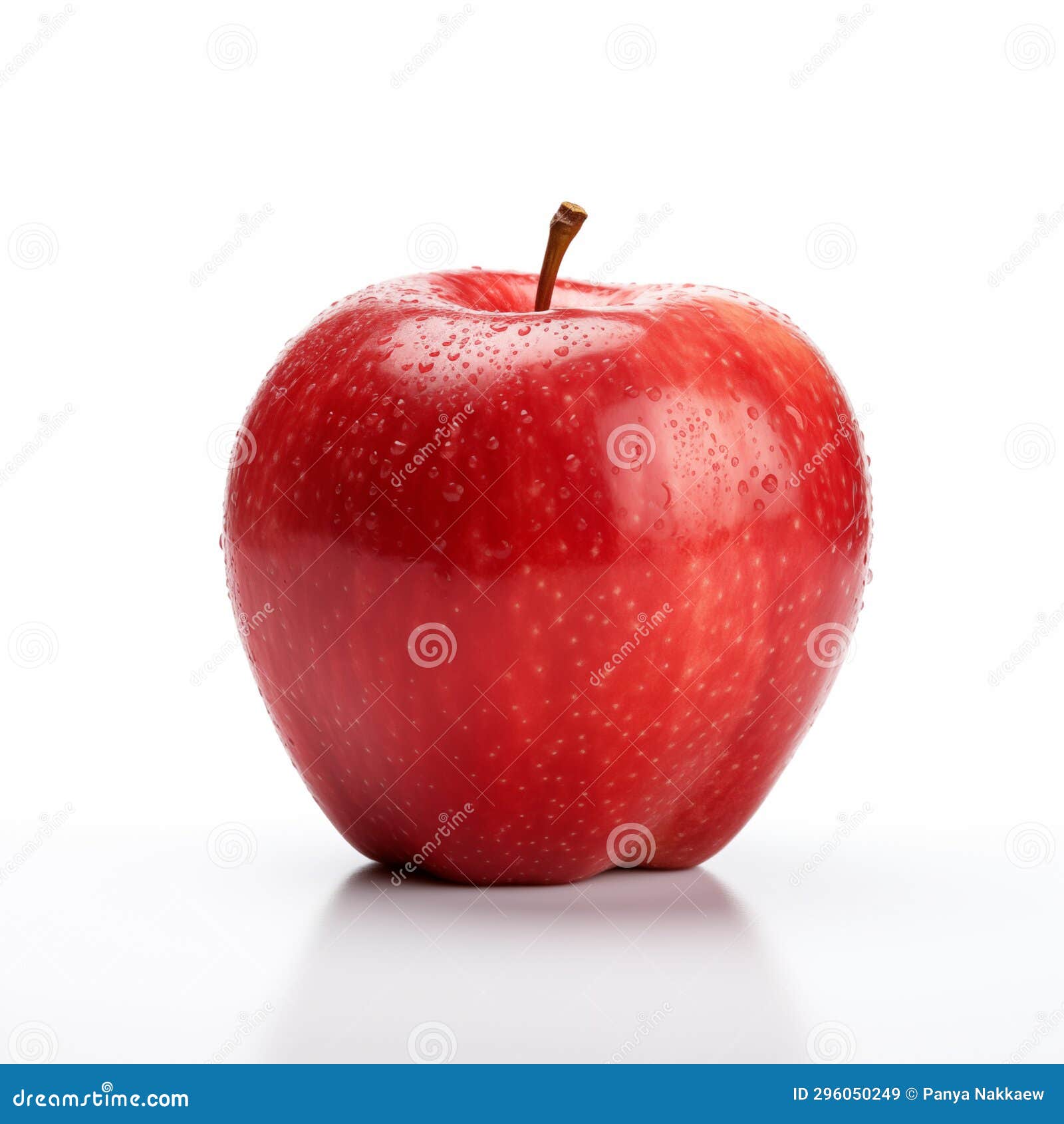 Red Apple a Fresh Isolated with on White Background, Full Depth of ...