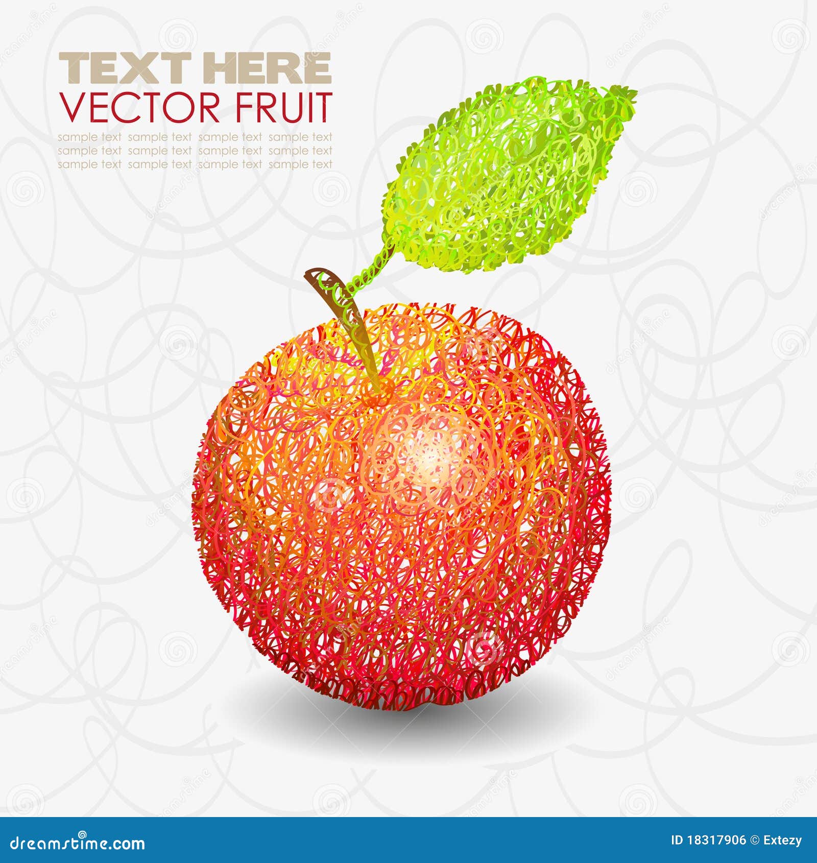 Red Apple Fruit Bite Stage Set. From Whole To Apple Core. Bitten And ...