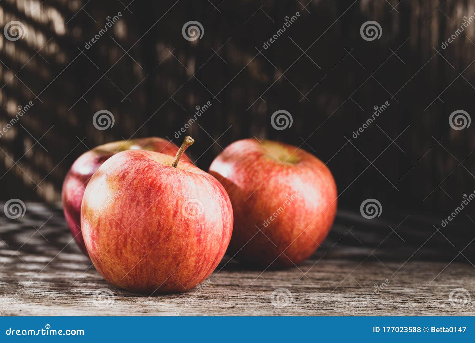 Red Apple Fruit on the Table Stock Photo - Image of october, fresh ...