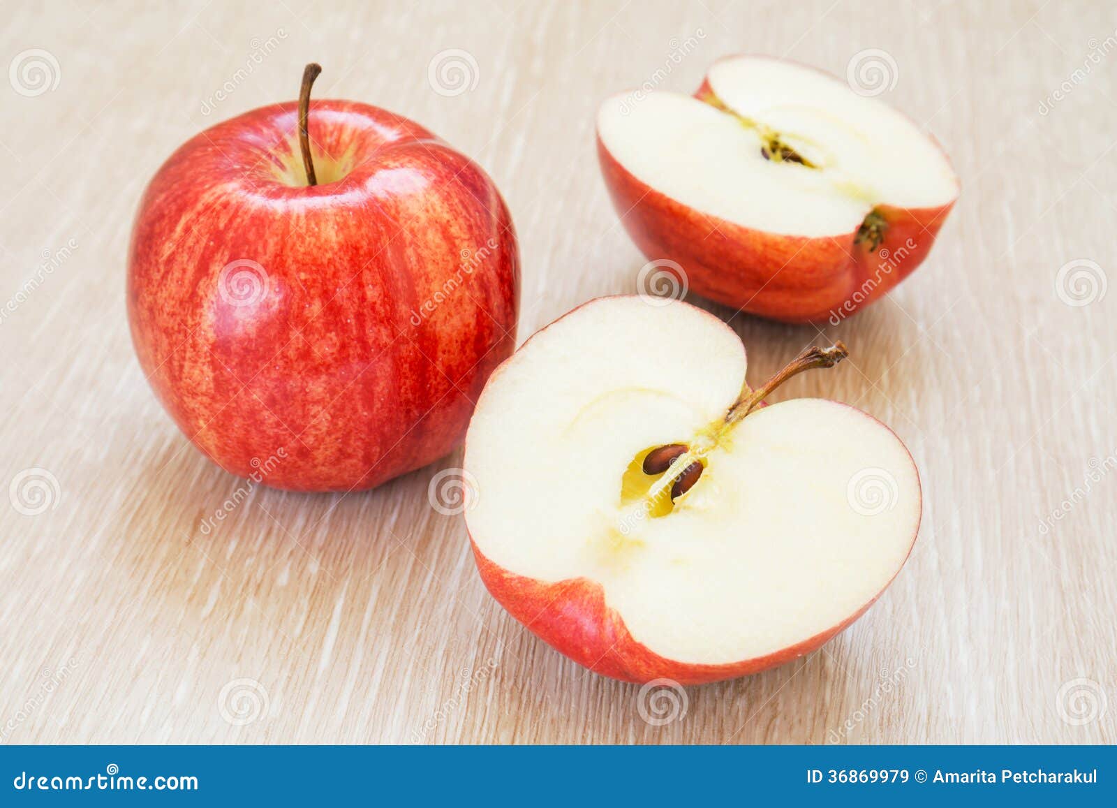 Red apple and half stock image. Image of gourmet, fruit - 36869979