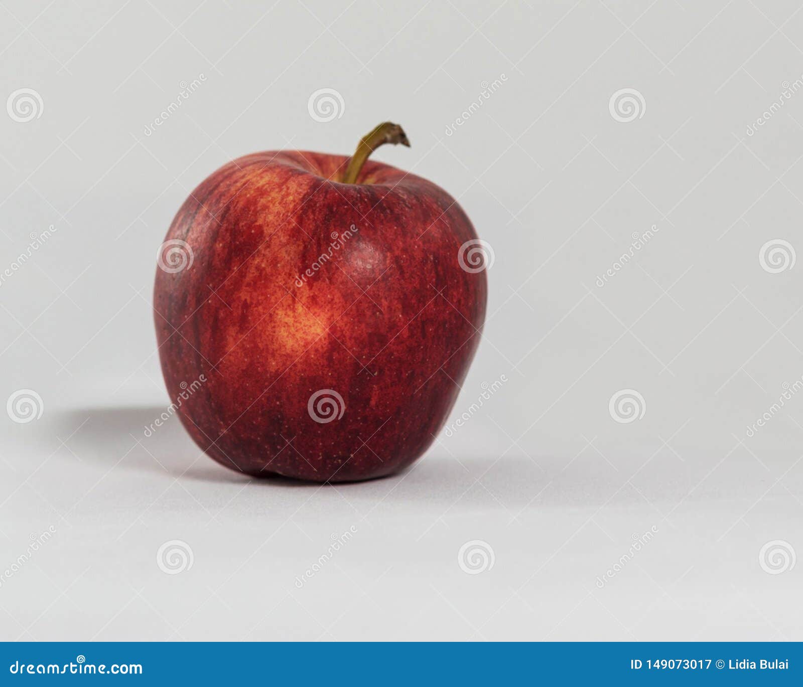 Red Apple with Highlights on Stock Image - Image of fruit, simple ...