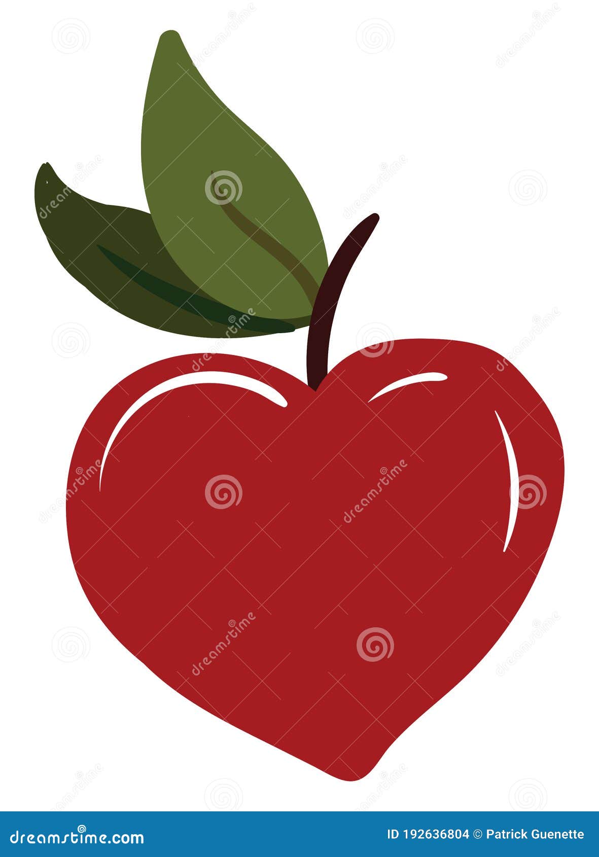 Red Apple, Illustration, Vector Stock Vector - Illustration of white ...