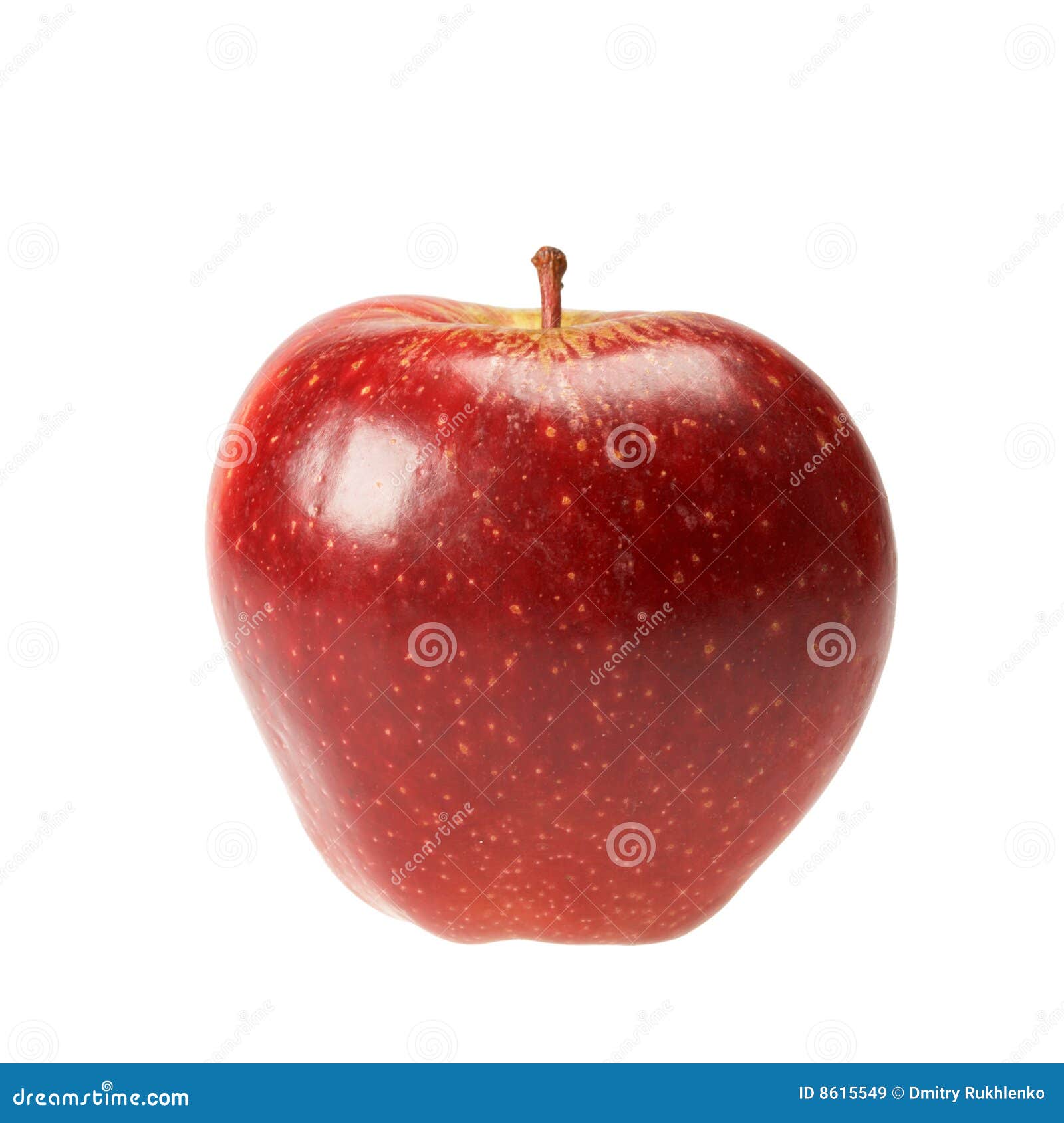 Red apple isolated stock image. Image of food, fruit, vibrant - 8615549