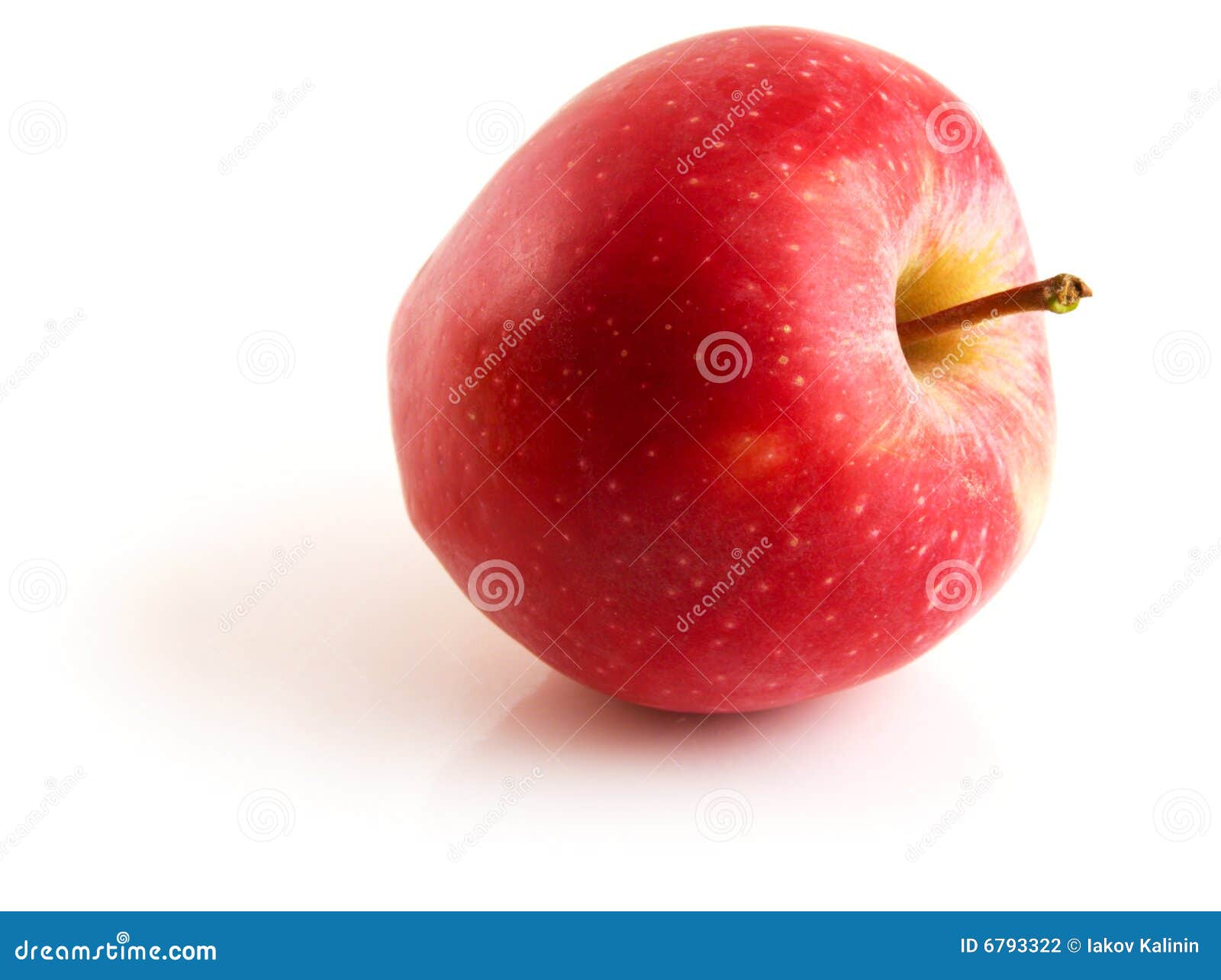 Red Apple Isolated on the White Stock Photo - Image of juicy, apple ...