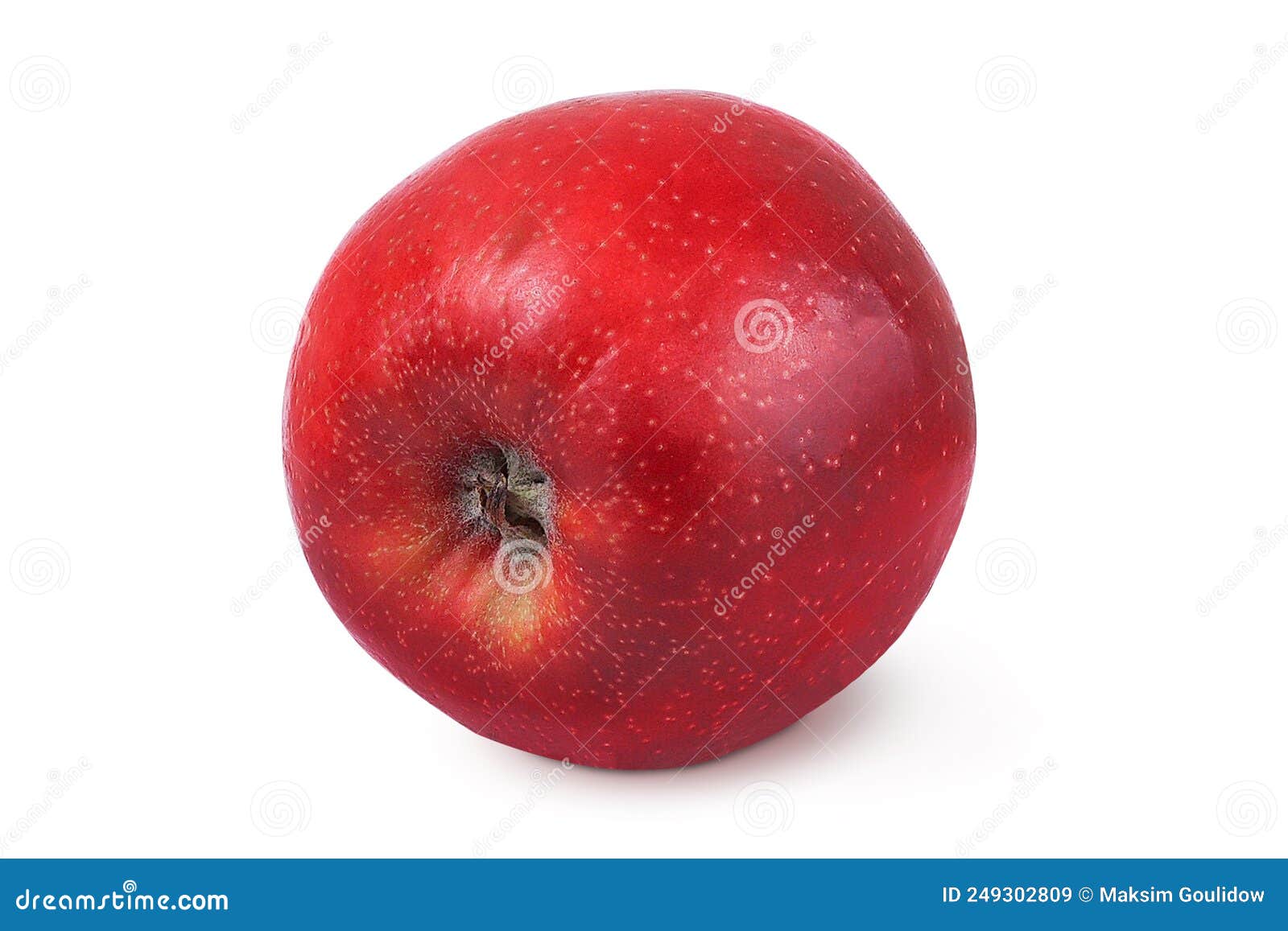 Red Apple on Isolated White Background Stock Image - Image of isolate ...