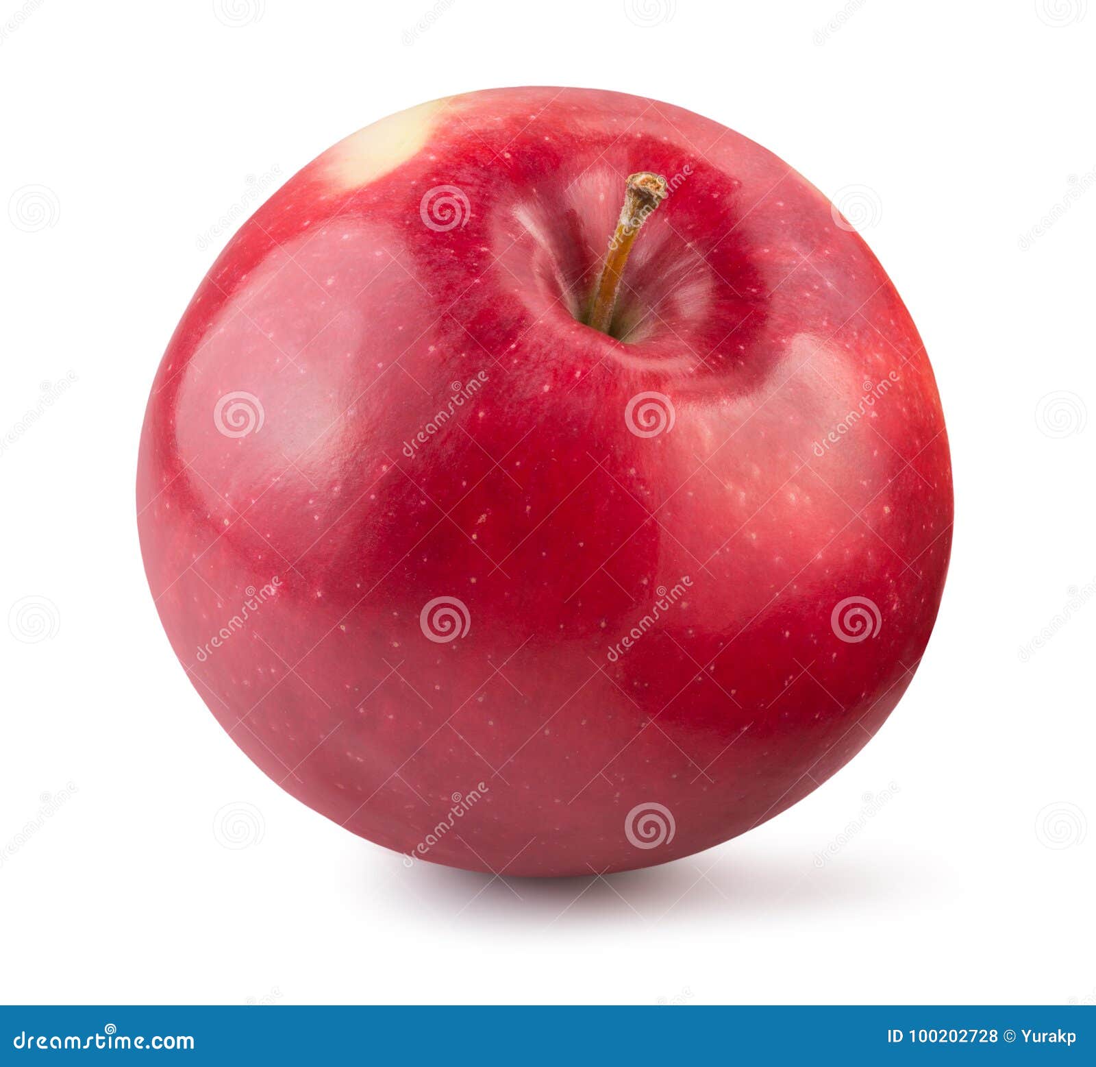 Red Apple Isolated on a White Background Stock Photo - Image of sweet ...