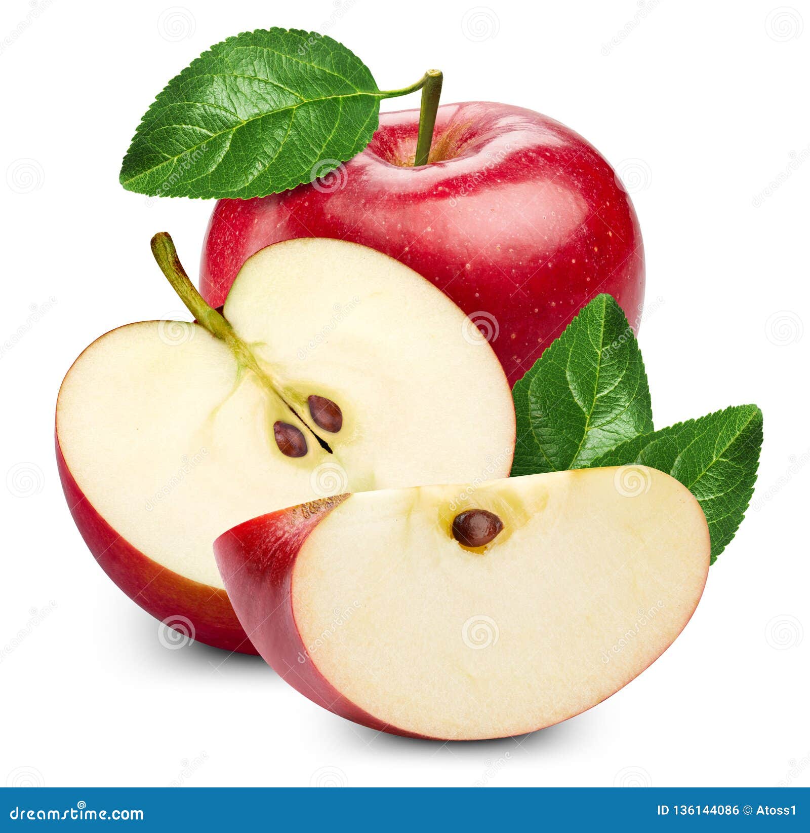 Red apple on white stock photo. Image of white, water - 136144086