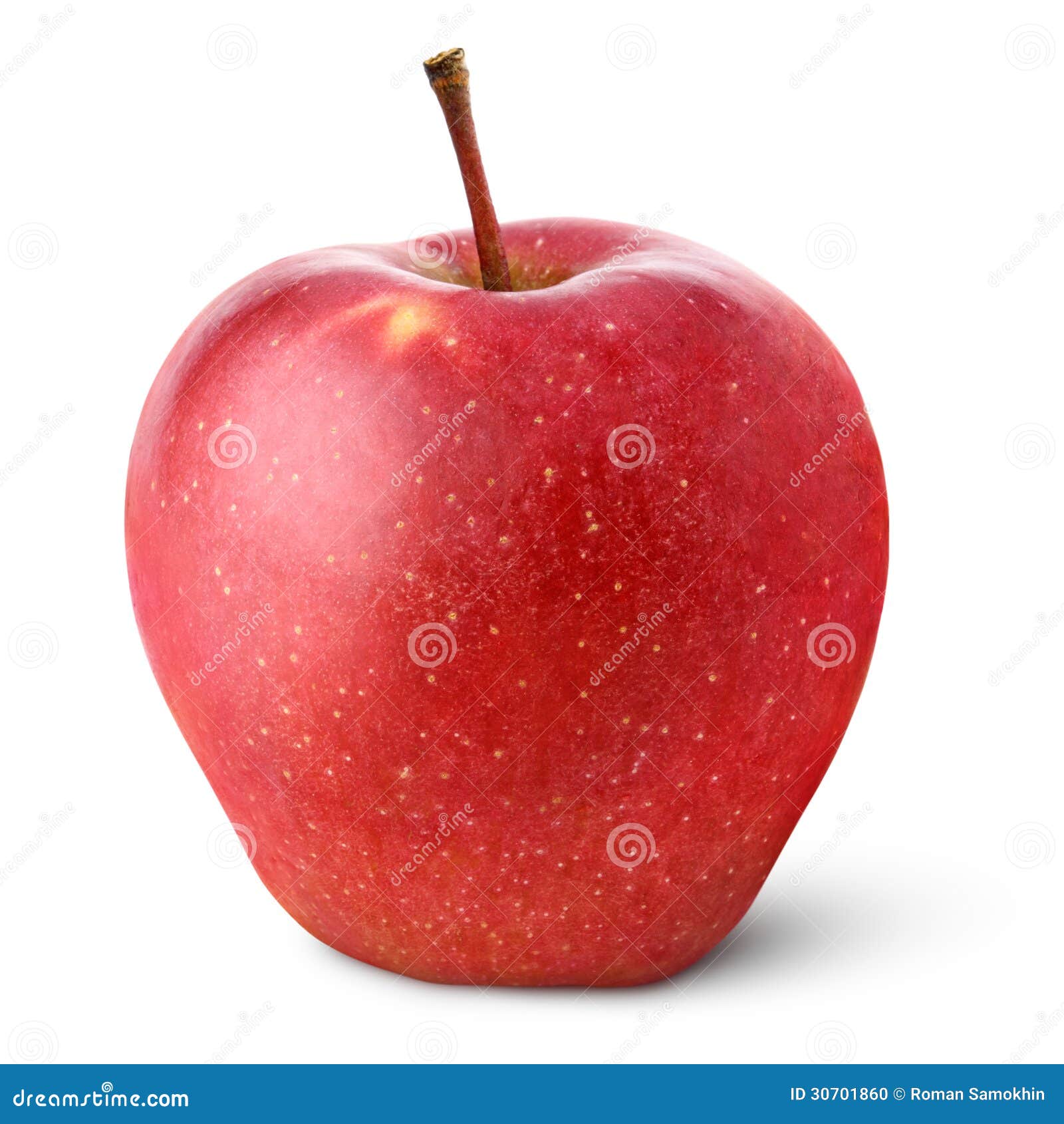 Red Apple Isolated on White Stock Photo - Image of background ...