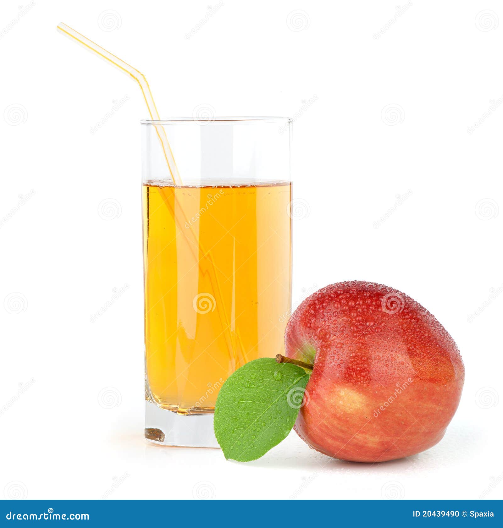 Red apple with juice stock photo. Image of leaf, glass - 20439490