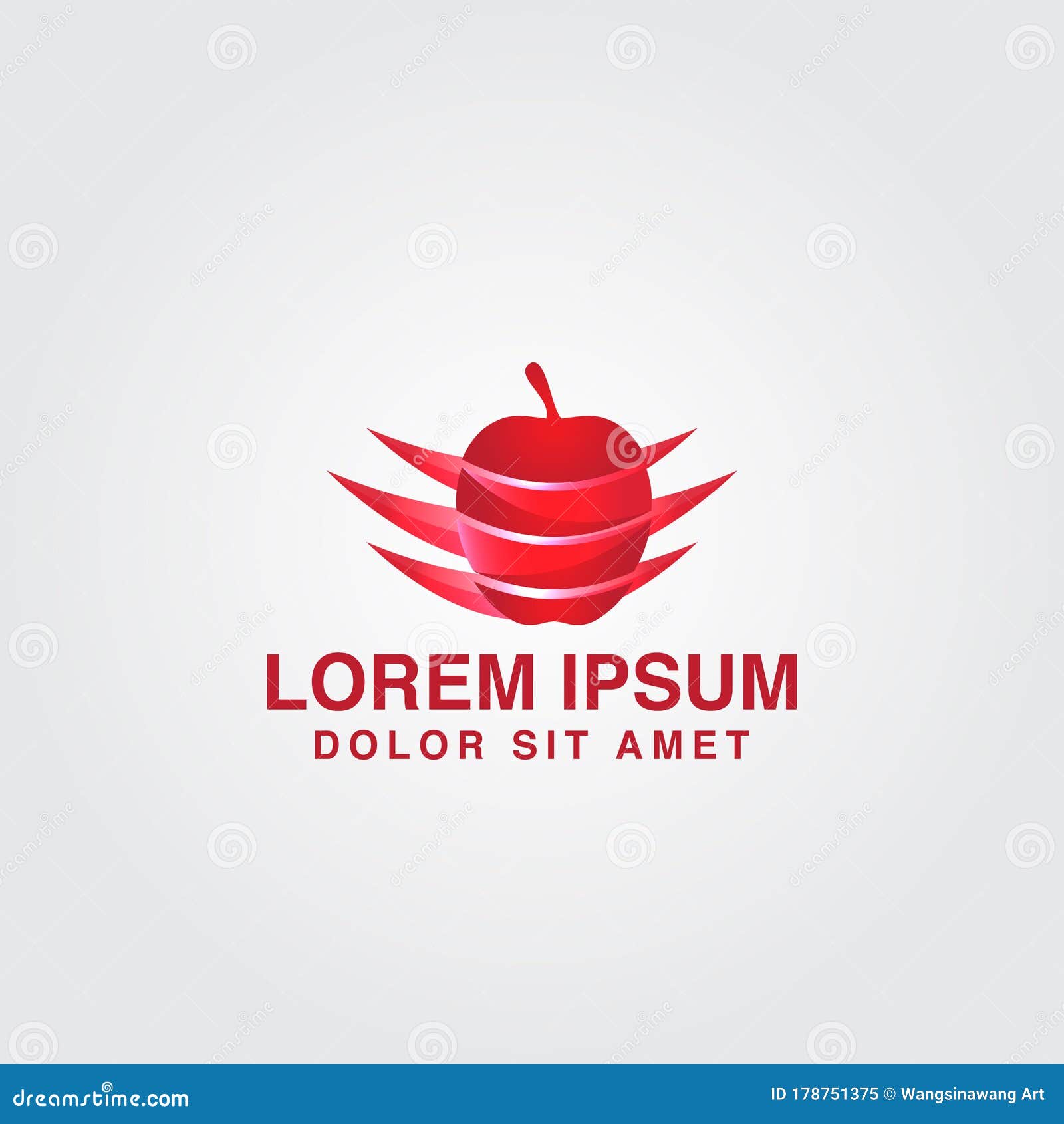 Red Apple Logo Design, Vector Illustration Stock Vector - Illustration ...