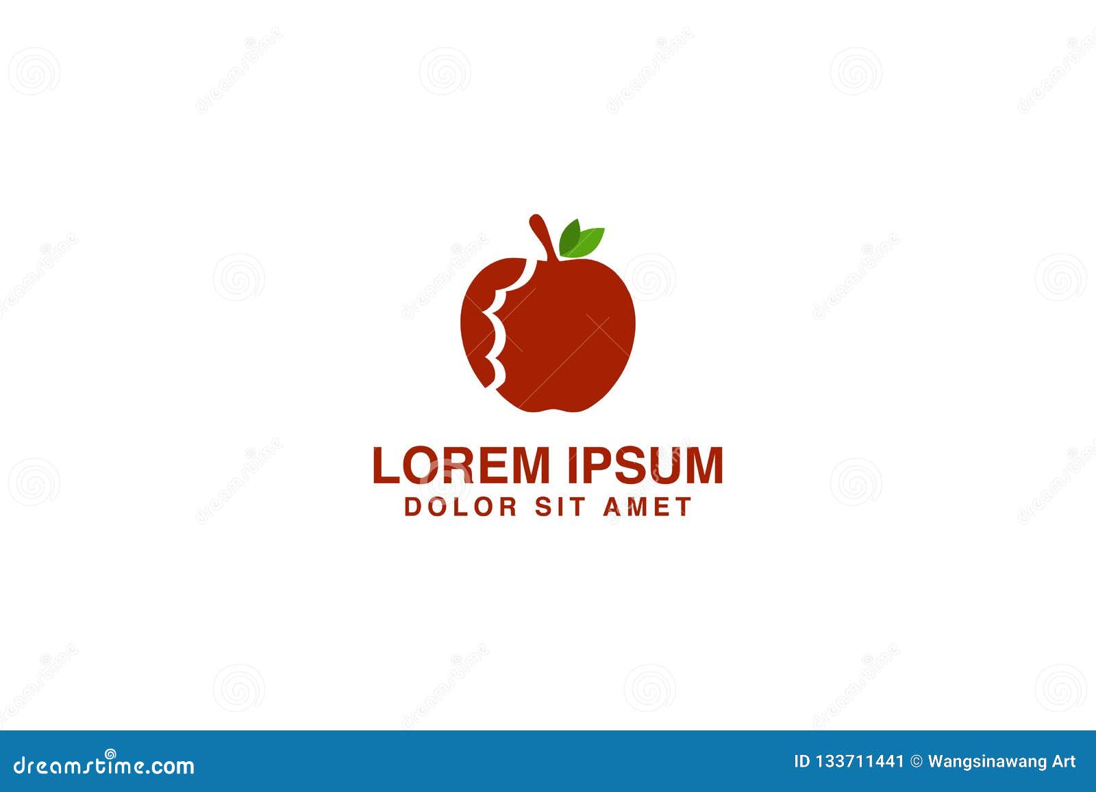 Red Apple Logo Designs Inspiration Isolated on White Background. Stock ...