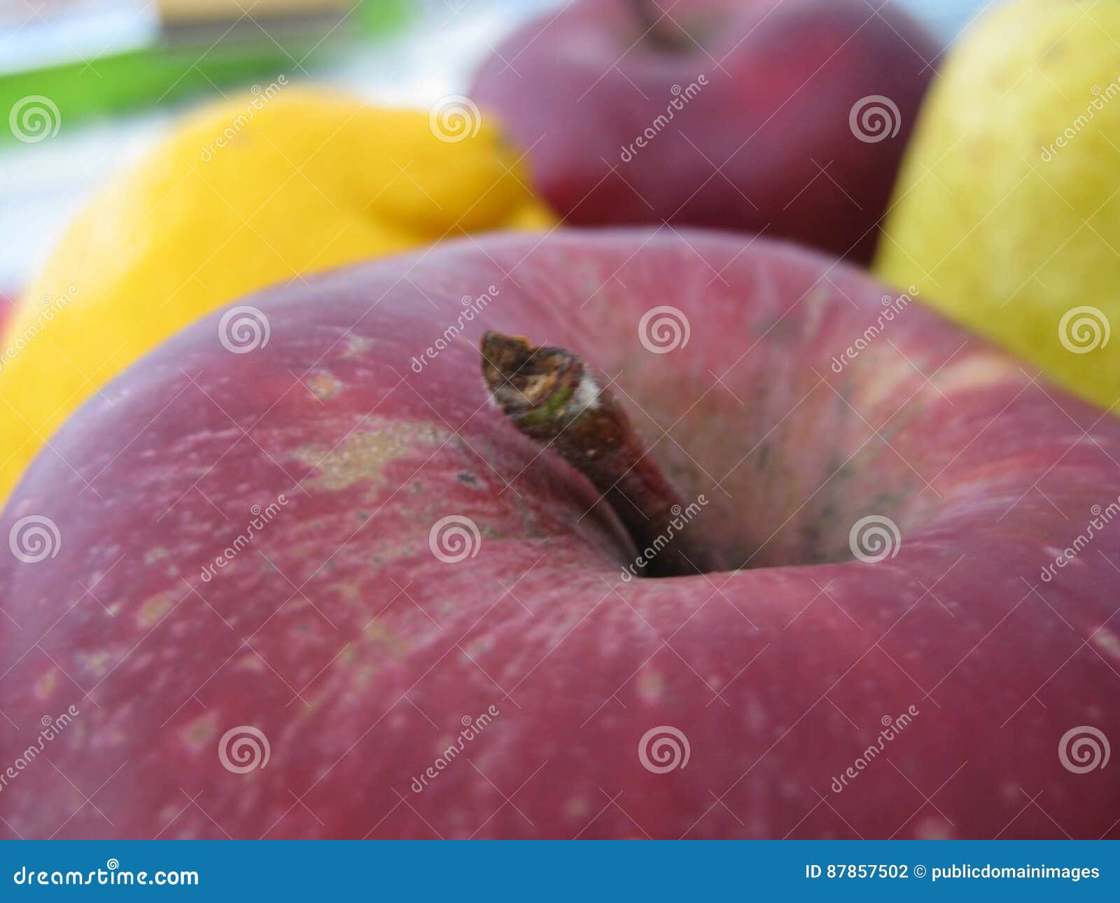 Red-apple-macro Picture. Image: 87857502