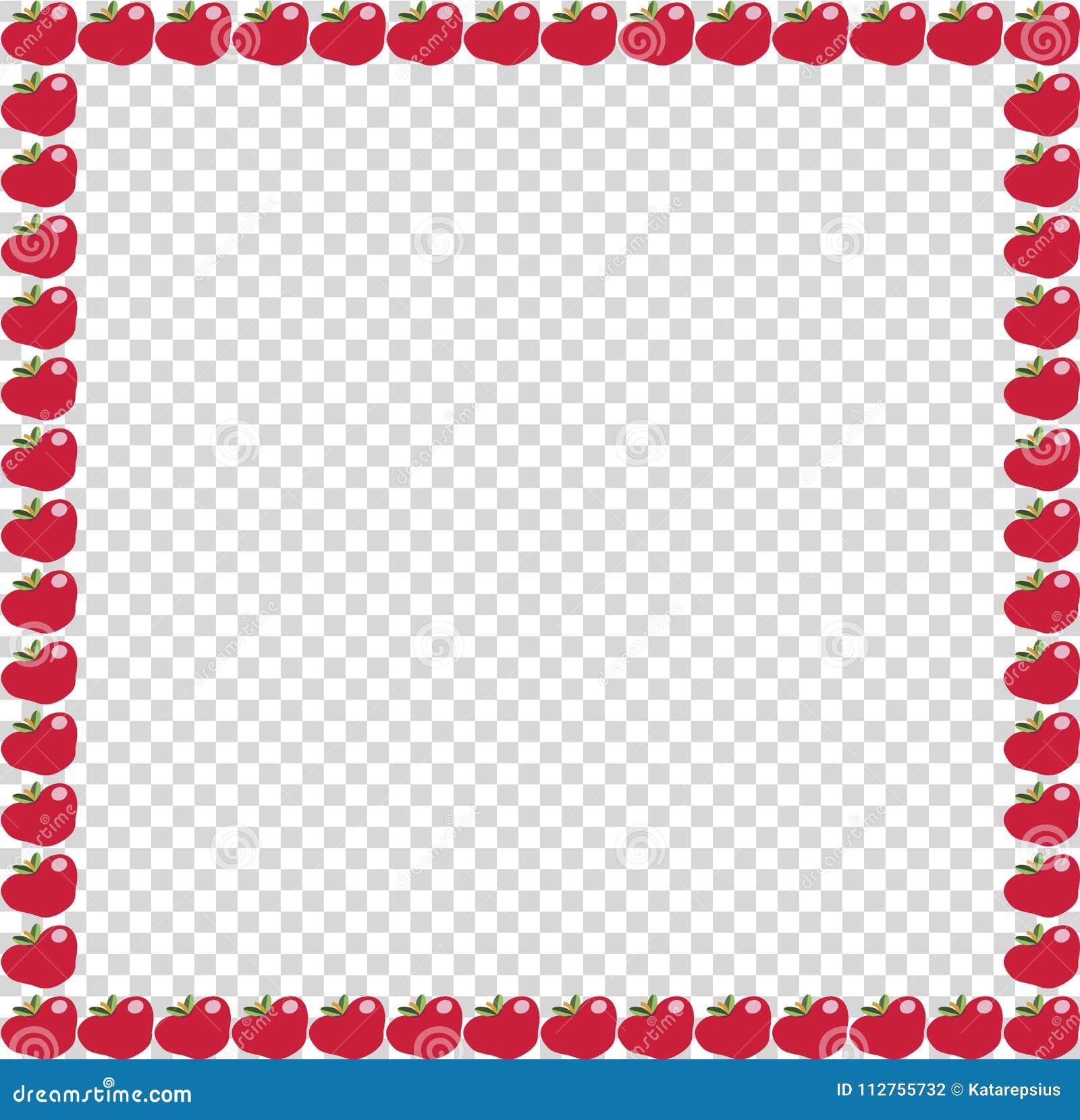 Apple Border Template