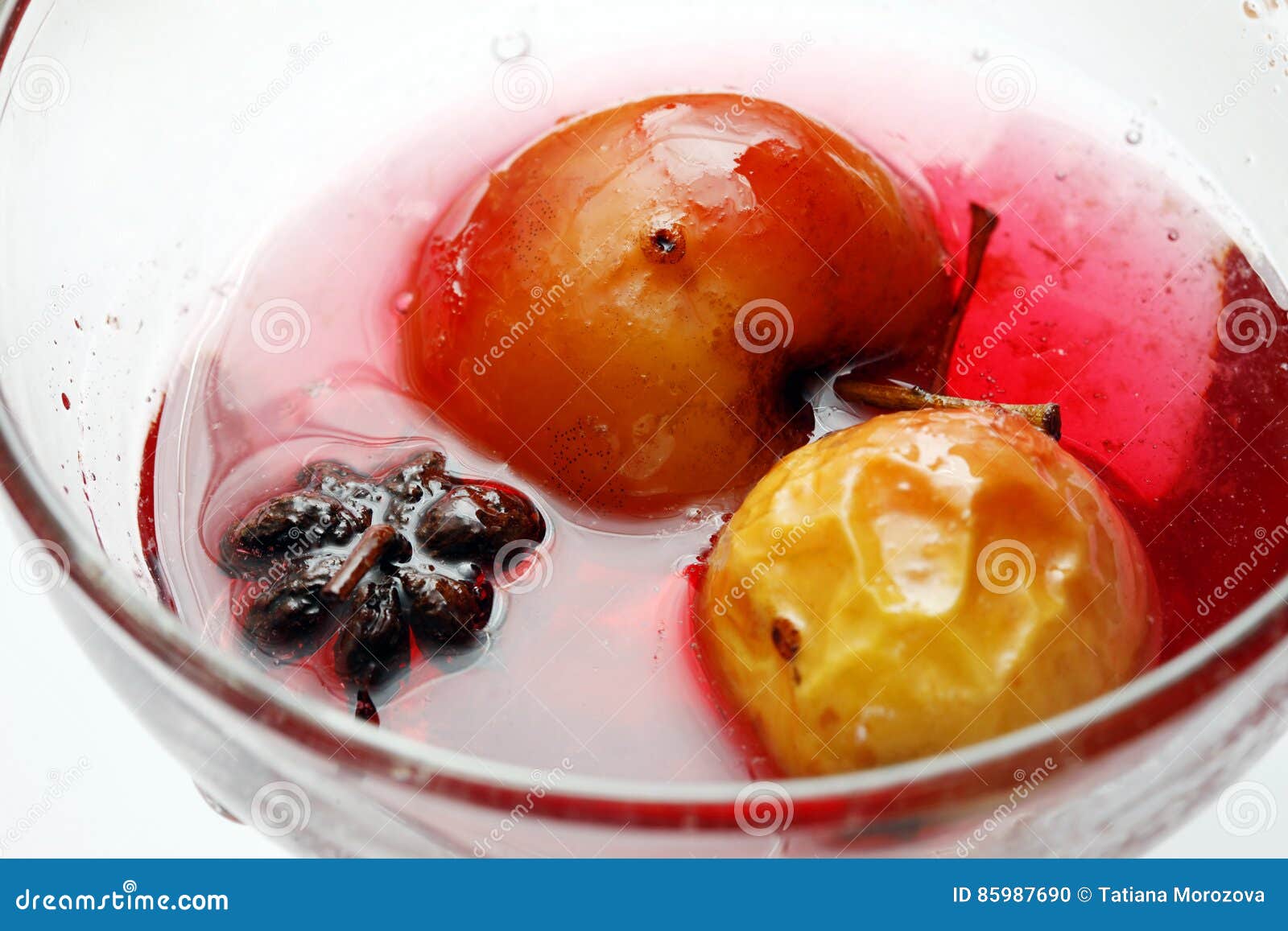 Red Apple In Rose Syrup Stock Image | CartoonDealer.com #60604933