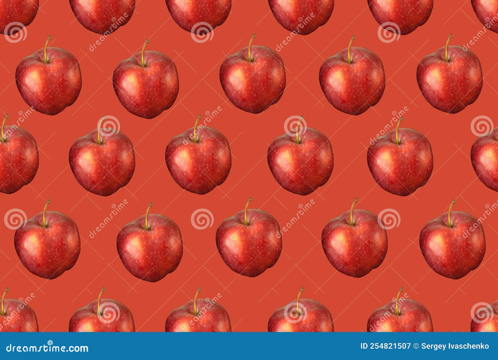 Red Apple Seamless Pattern. Stock Image - Image of produce, tomato ...