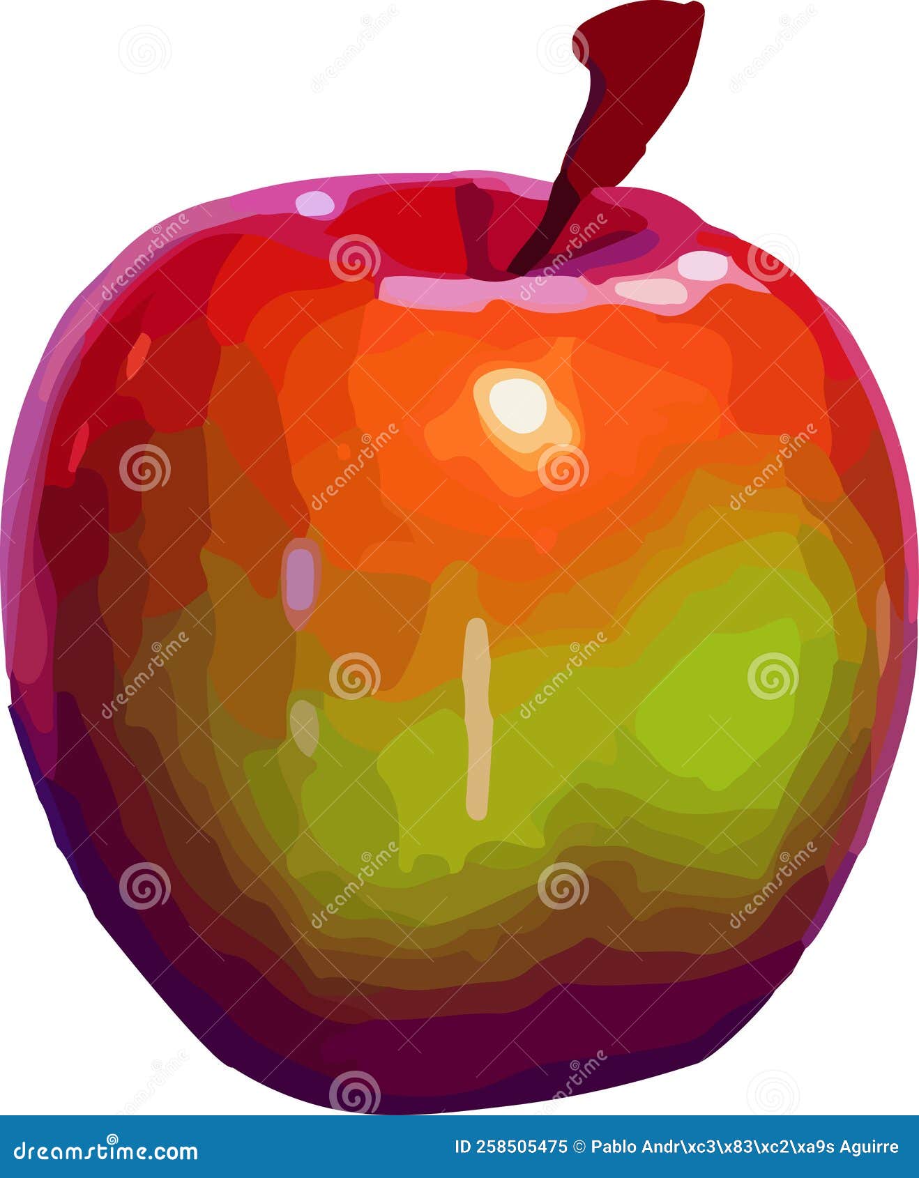 Red Apple Set. Realistic 3d Apples Stock Vector - Illustration of ...