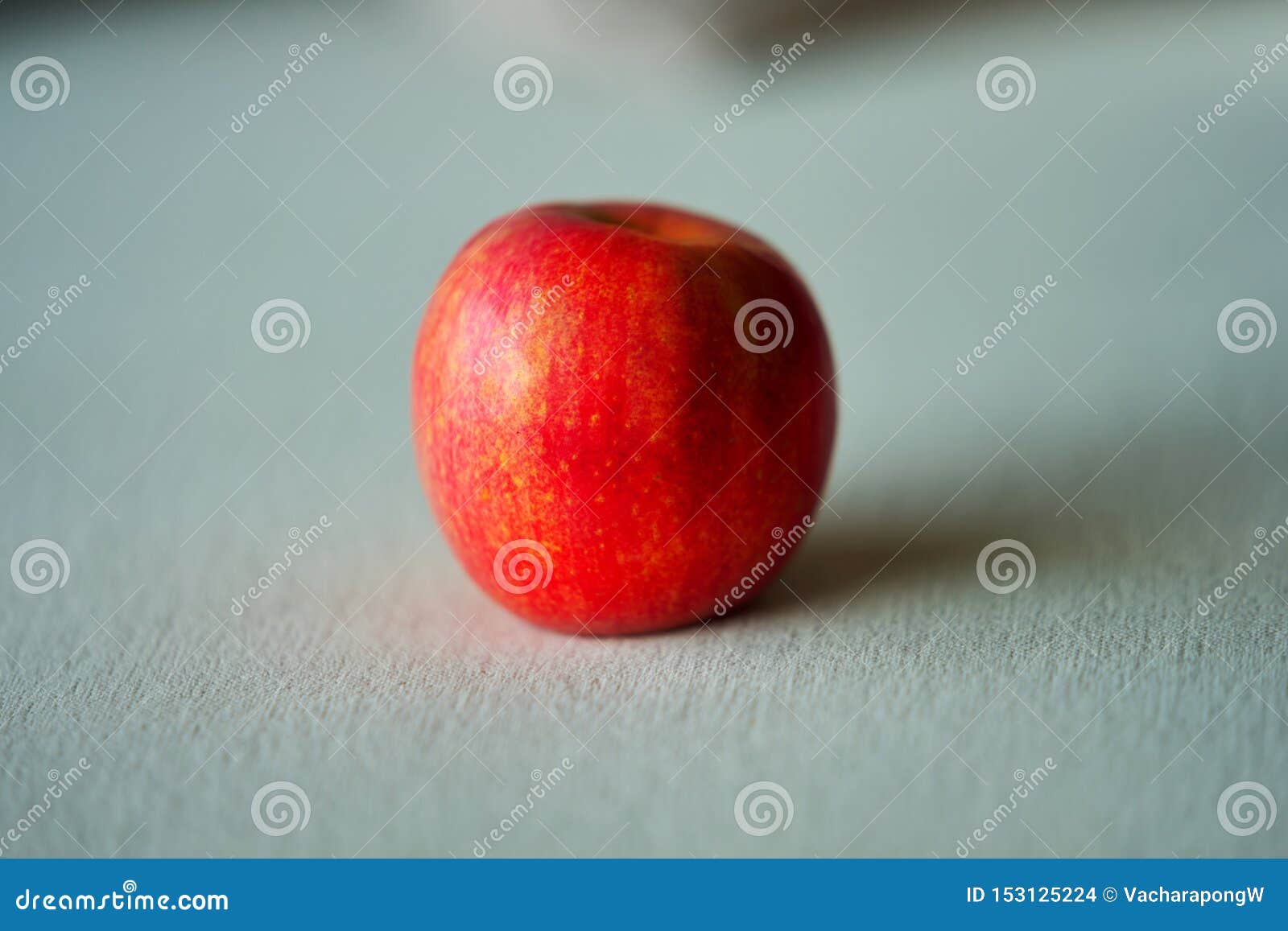 Red Apple on Silky Floor with Shade Stock Photo - Image of freshness ...