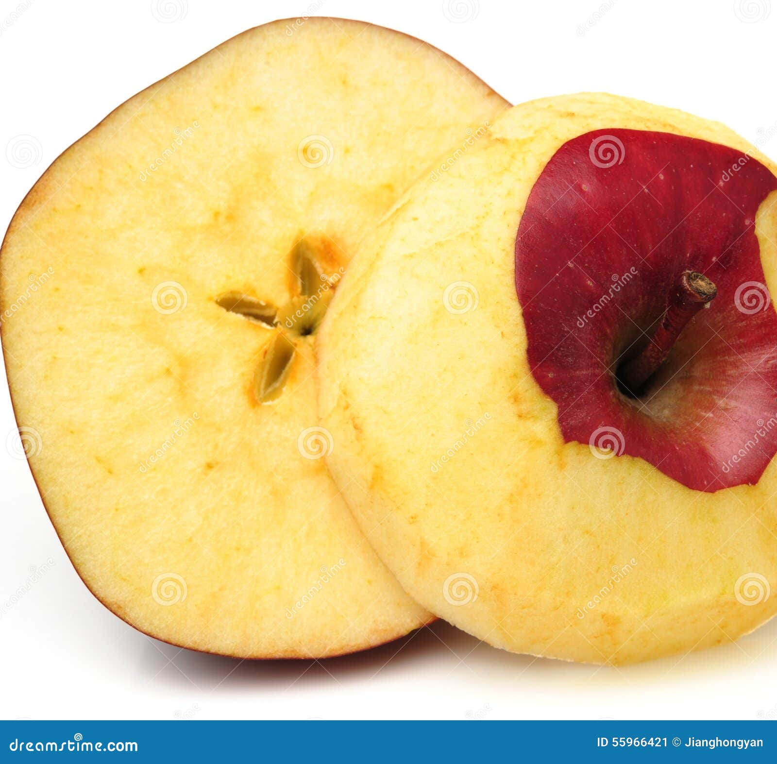 Red apple slice stock image. Image of ripe, mature, background - 55966421