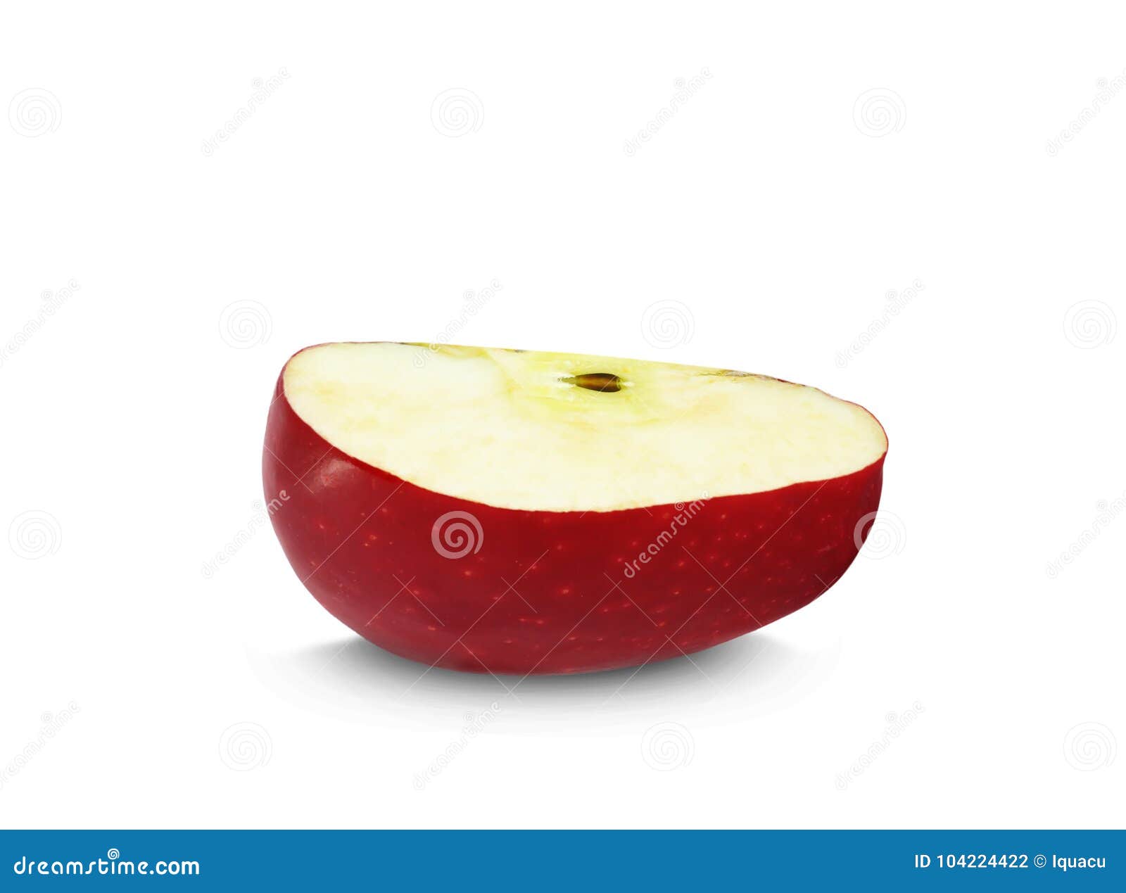 Apple slice stock photo. Image of fresh, fruit, isolated - 104224422