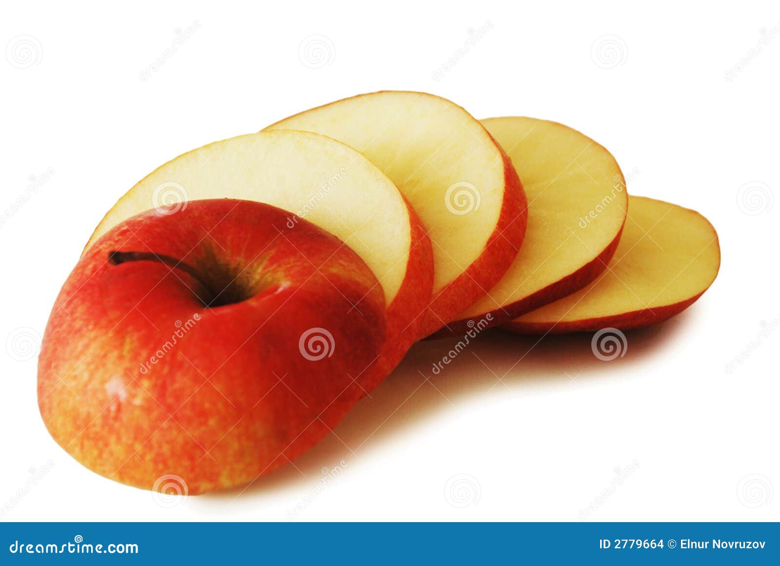 Red apple slices stock photo. Image of nature, autumn - 2779664