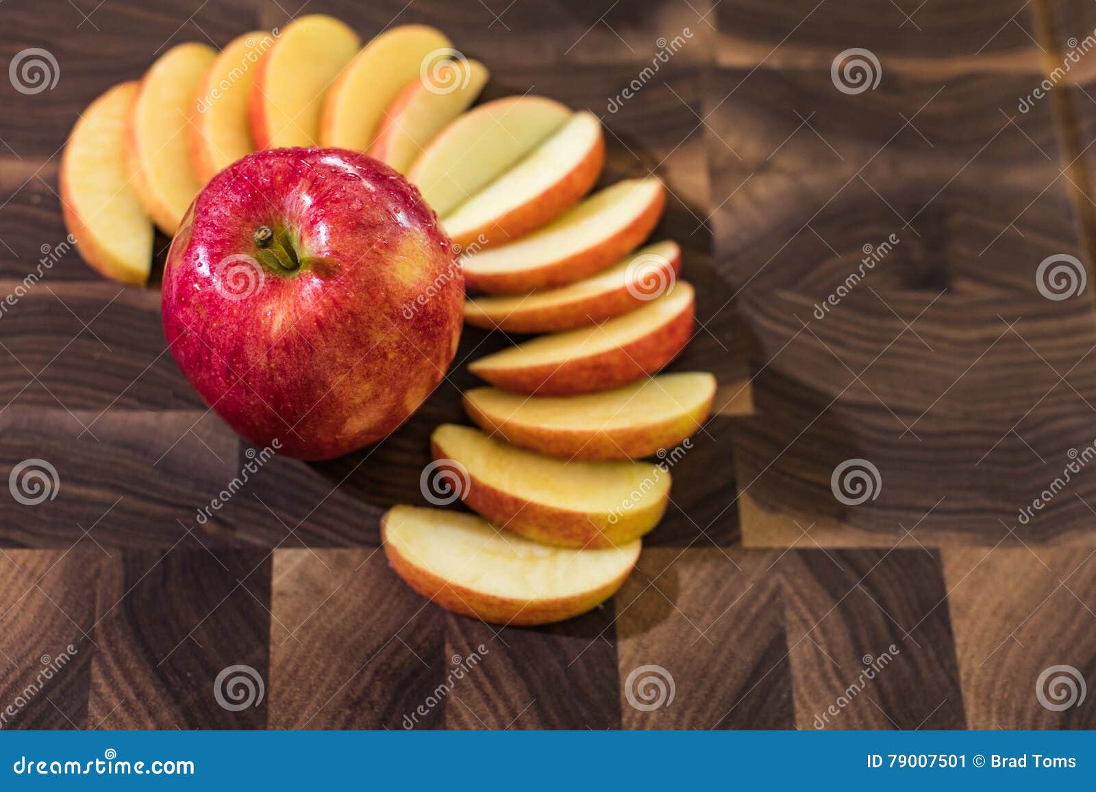 Red Apple with slices stock image. Image of apple, fruit - 79007501