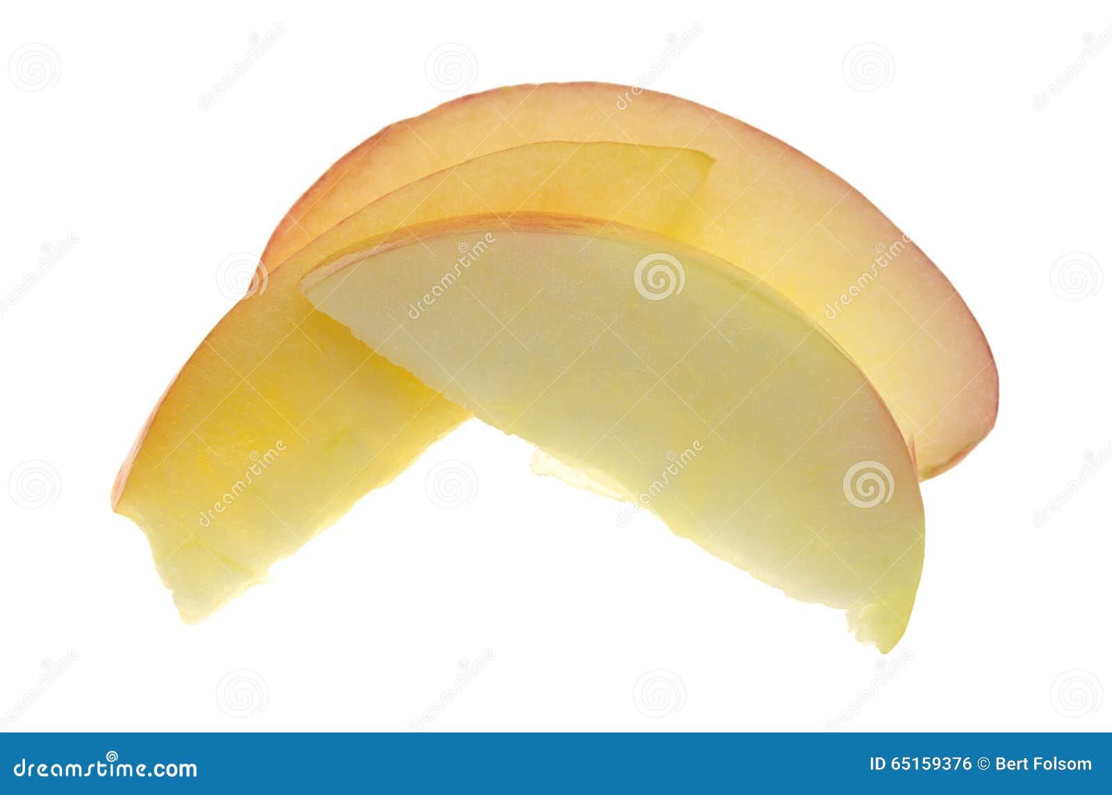 Red Apple Slices on a White Background Stock Photo - Image of ...
