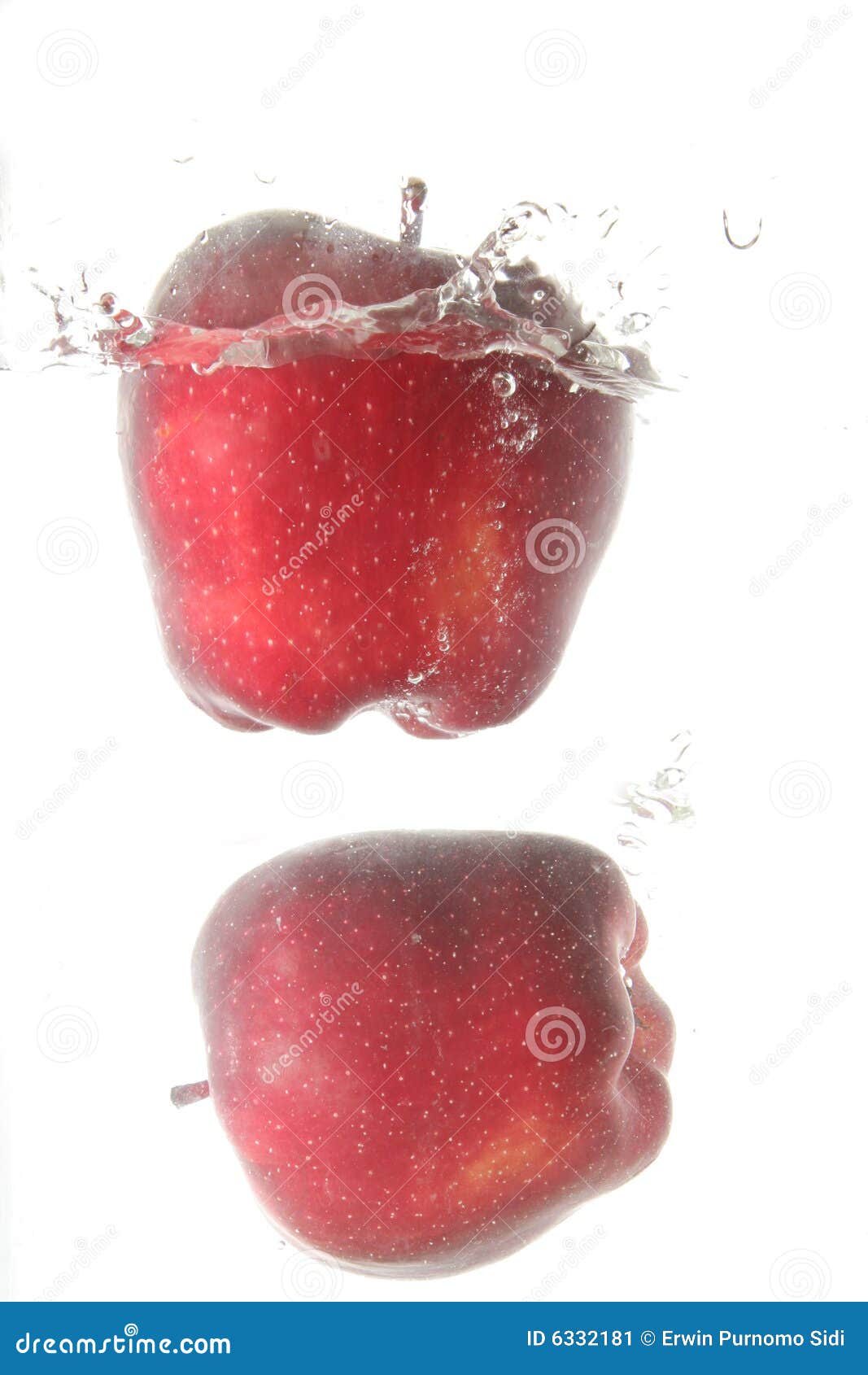 Red apple splash stock image. Image of apple, water, apples - 6332181
