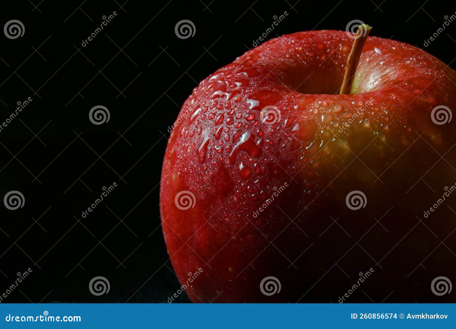 Red apple on the table stock photo. Image of yellow - 260856574