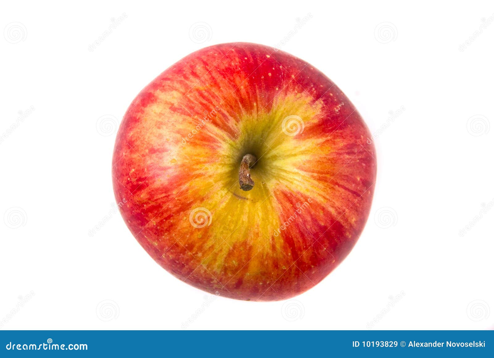 Red Apple top view stock image. Image of apple, food - 10193829
