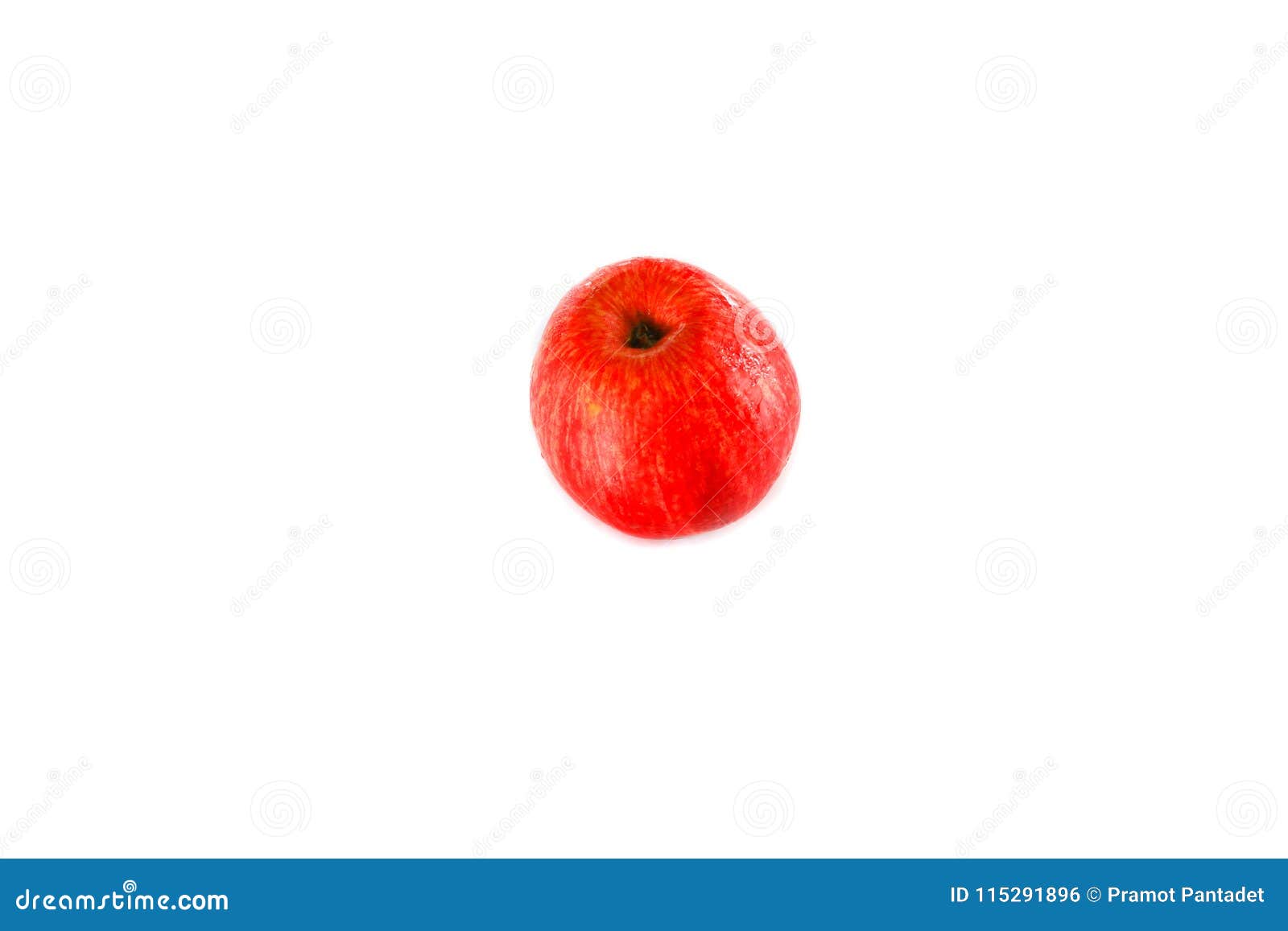 Red Apple and Water Drip on White Background Stock Photo - Image of ...