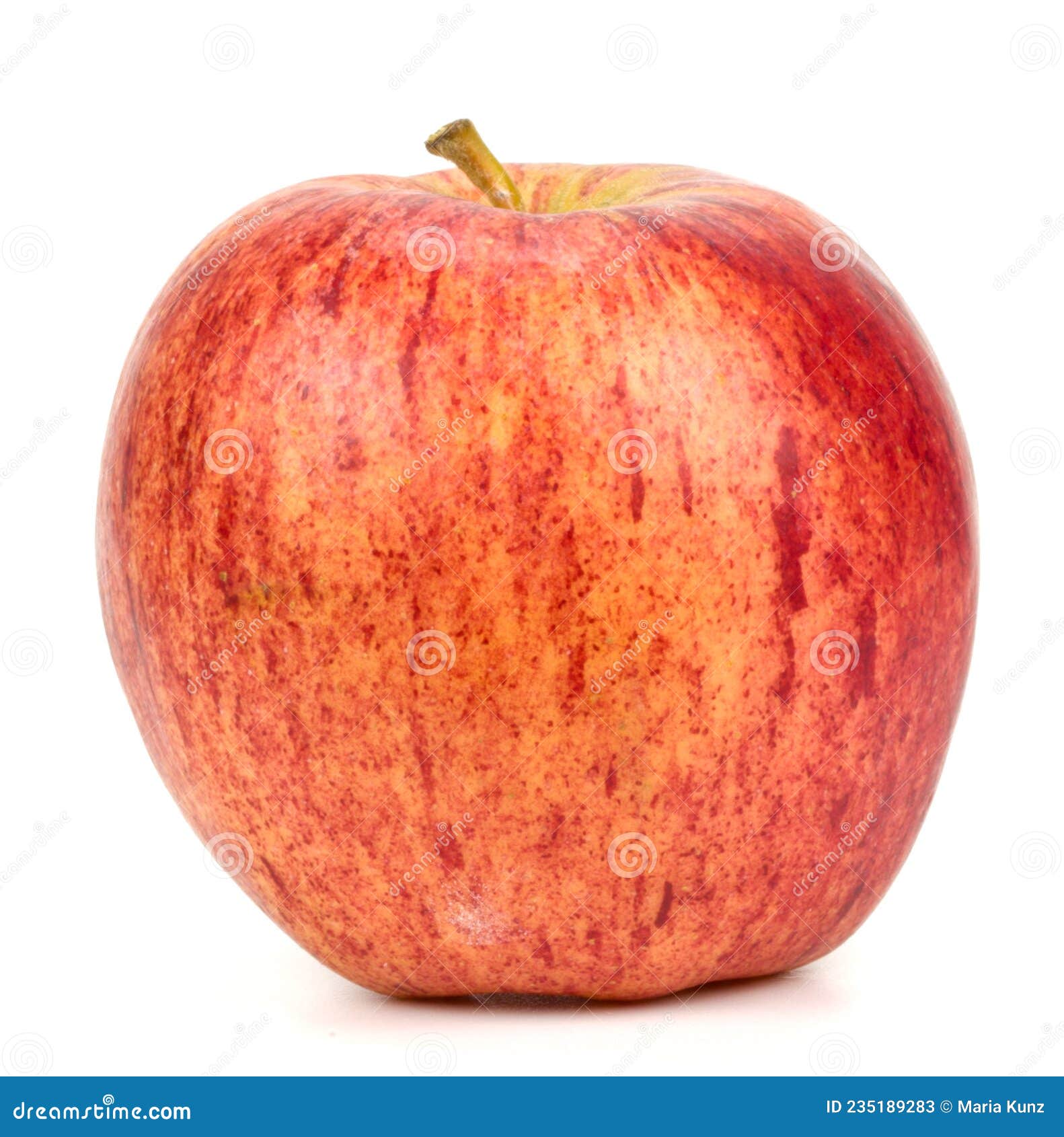 Red Apple on White Background Stock Image - Image of ripe, freshness ...