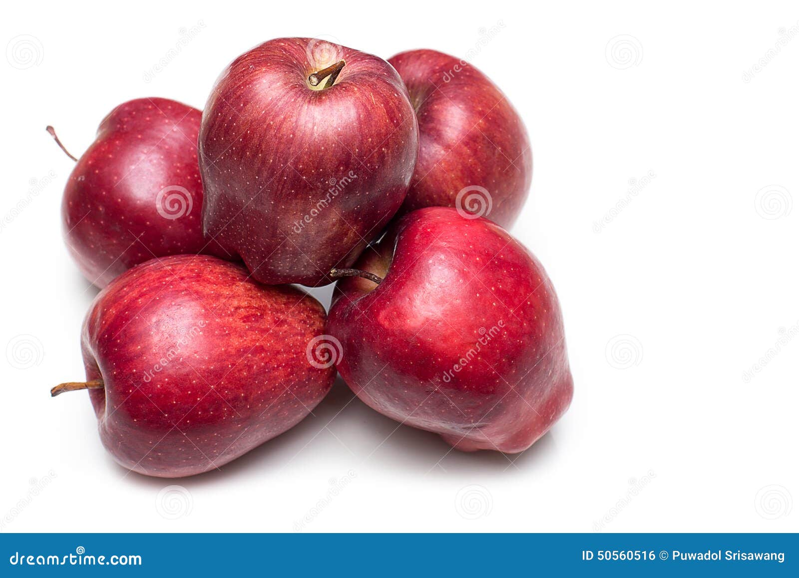 Red Apple on White Background Stock Photo - Image of isolated, color ...