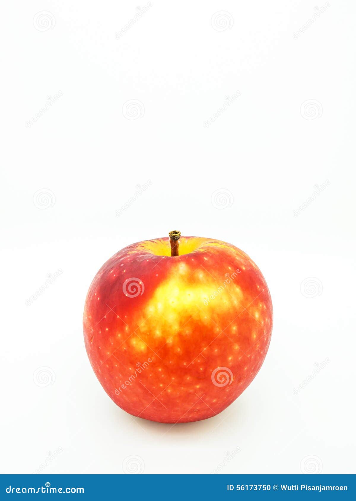 Red Apple on White Background Stock Photo - Image of fruits, copyspace ...