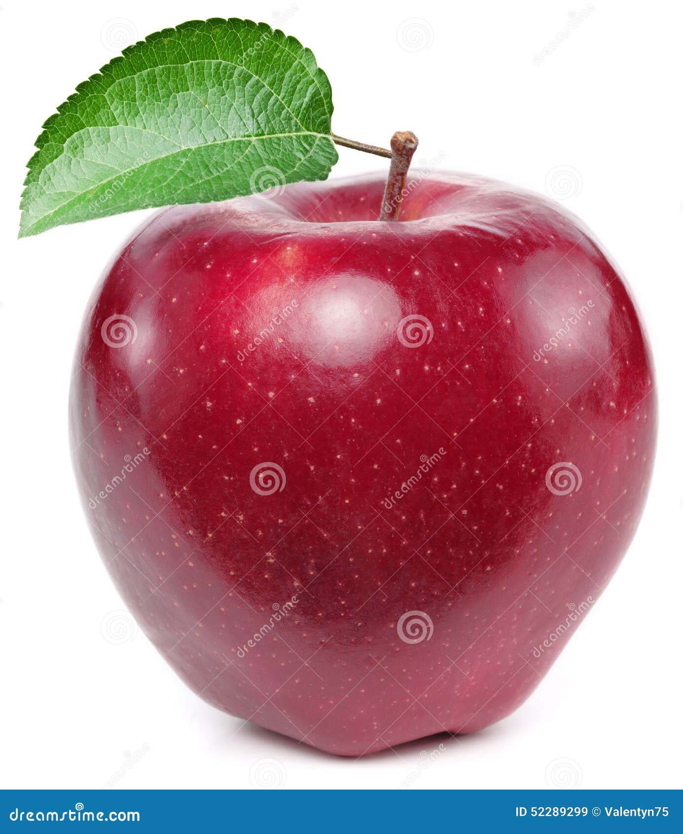 Red Apple on a White Background. Stock Image - Image of white, isolated ...