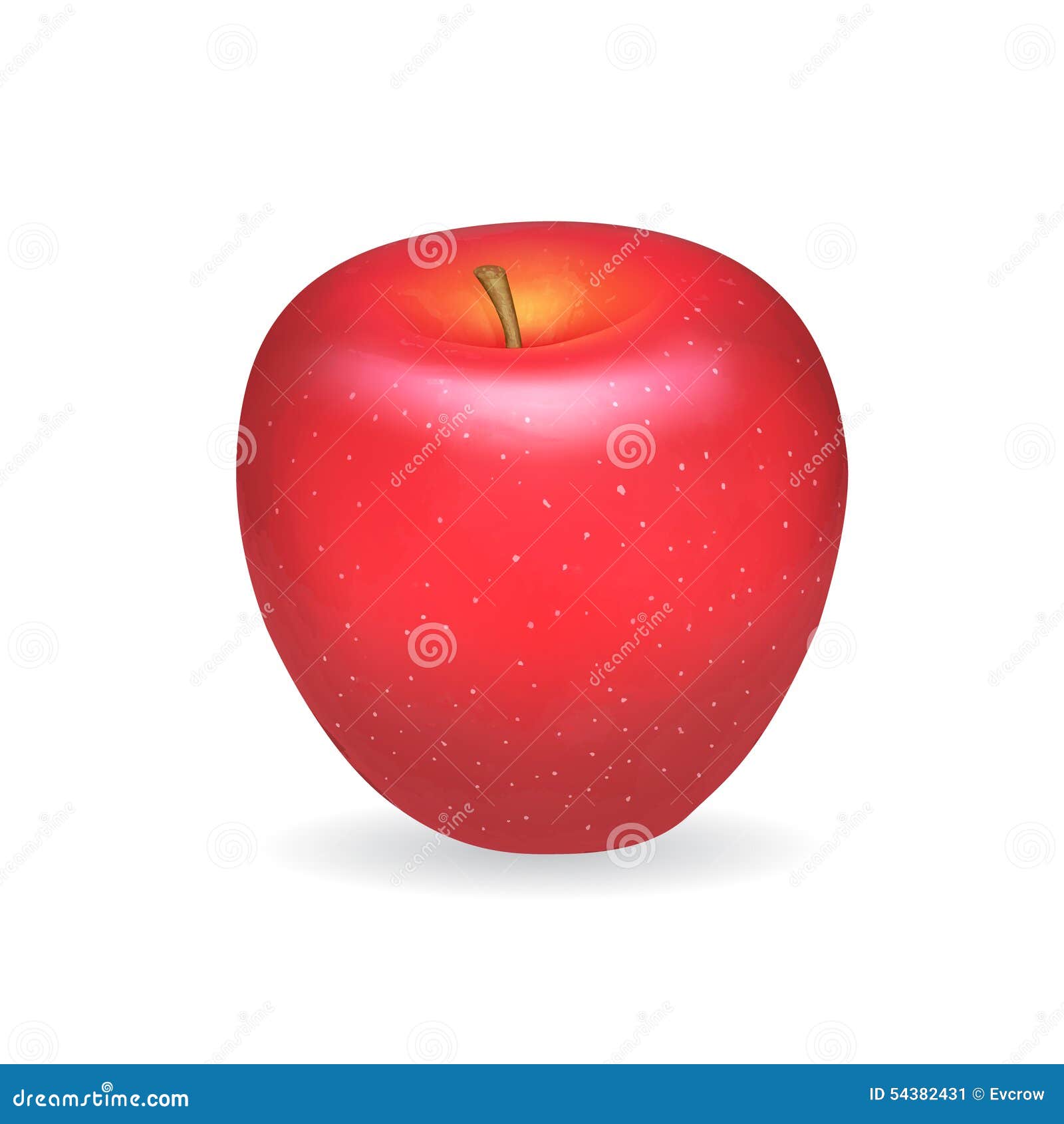 Red apple stock vector. Illustration of ripe, graphic - 54382431