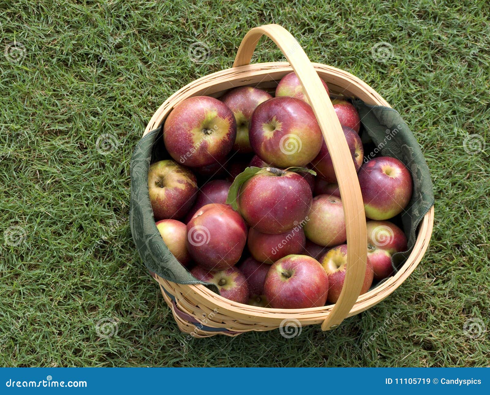Red Apples in a Basket stock image. Image of diet, healthy - 11105719