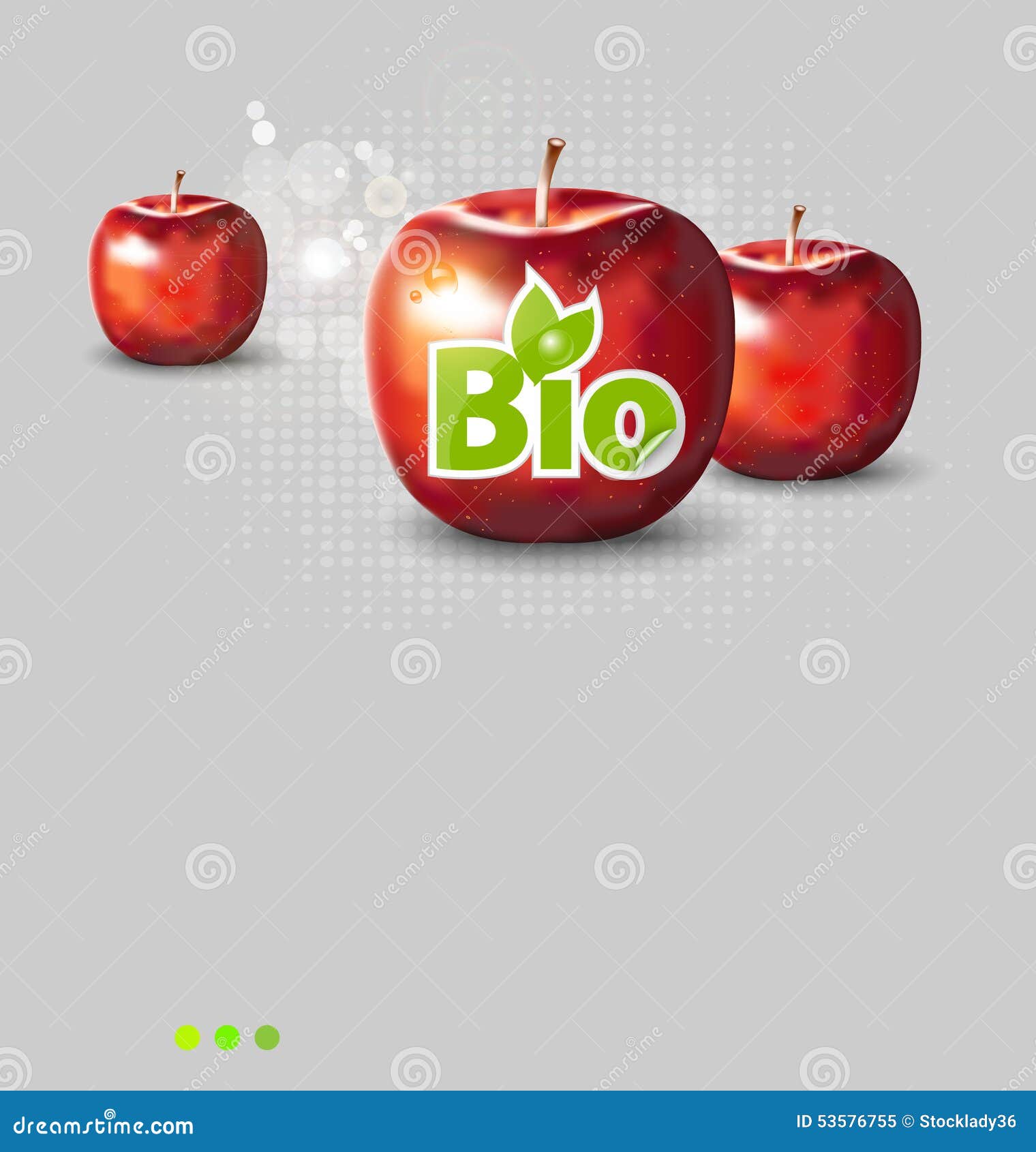 Red apples with bio label stock illustration. Illustration of drawing ...
